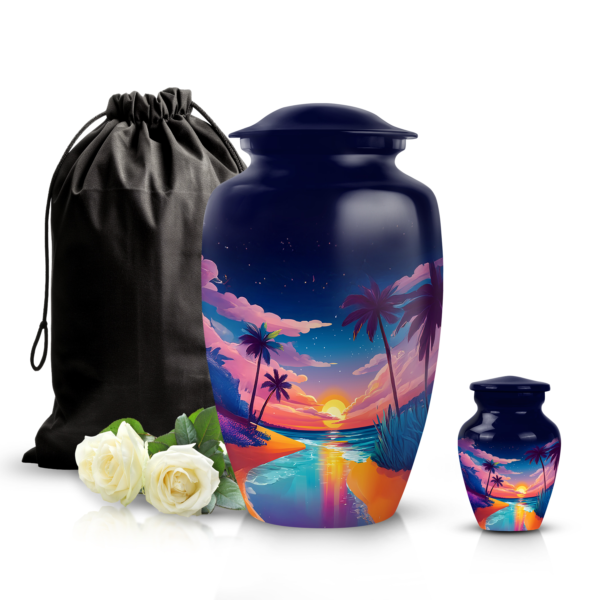 SABURIAL Beach Large Memorial Urn - Keepsakes Urns for Ashes - Combo 1 ...