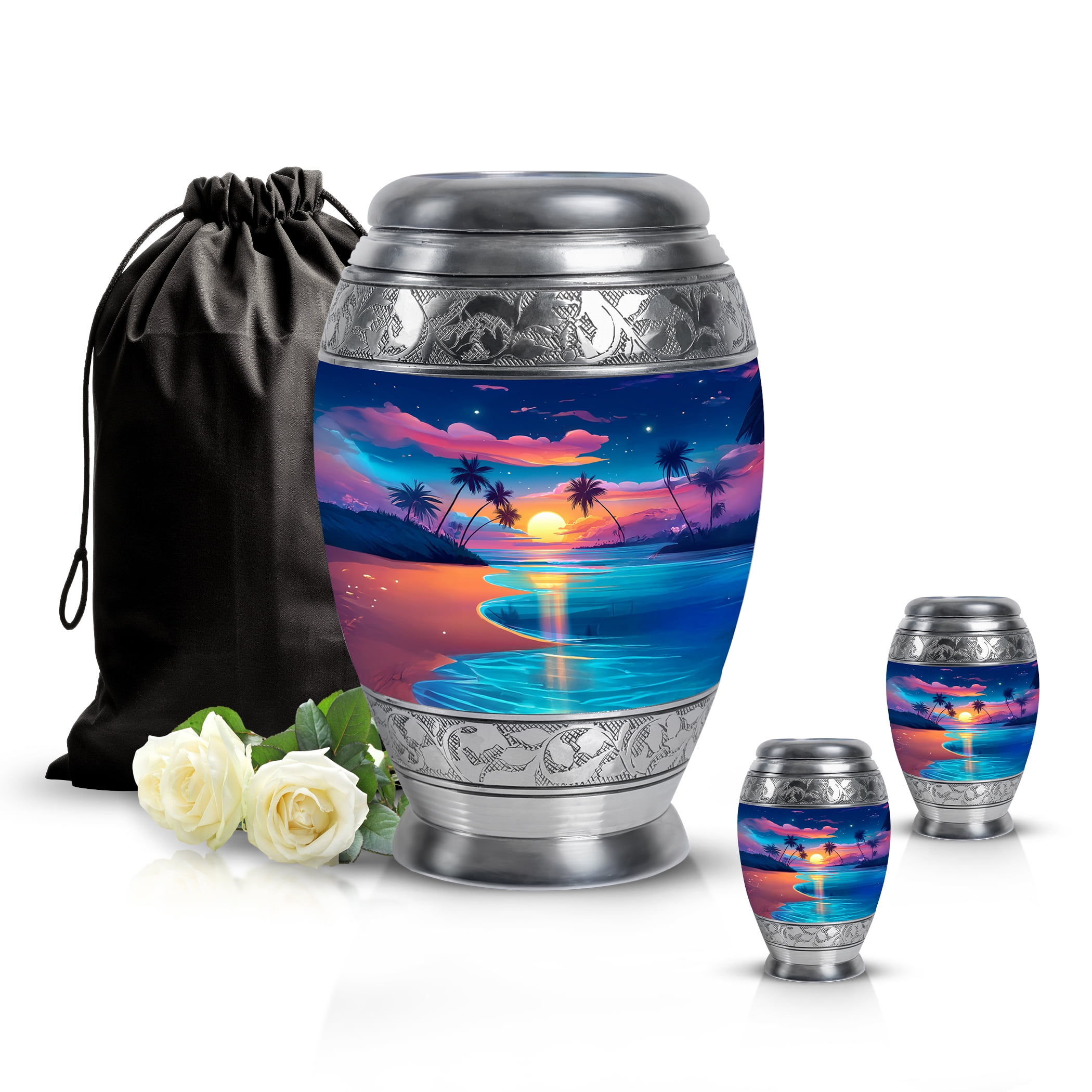 SABURIAL Beach Urn - Cremation Urn For Female Ash - Urns For Adult ...