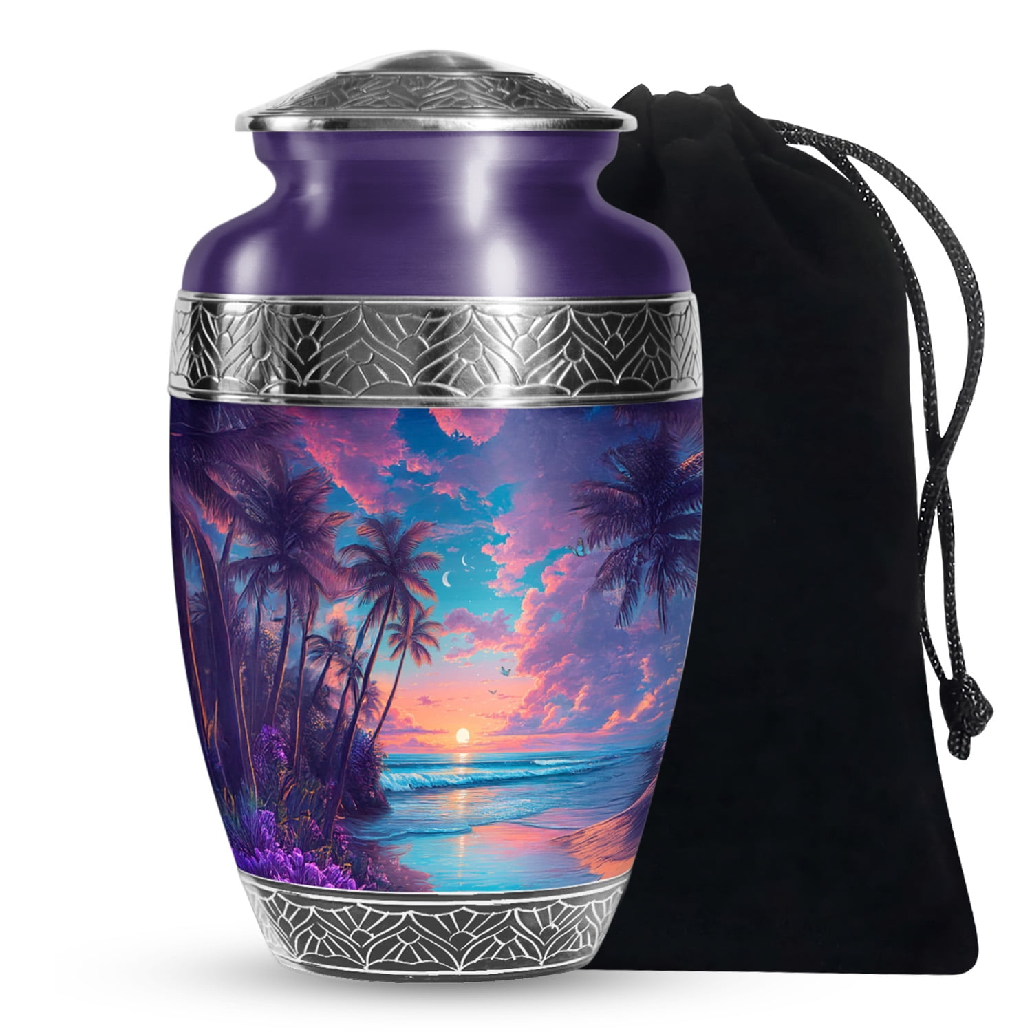 SABURIAL Beach Urn - Decorative Large Funeral Urn For Adult Men Ash ...