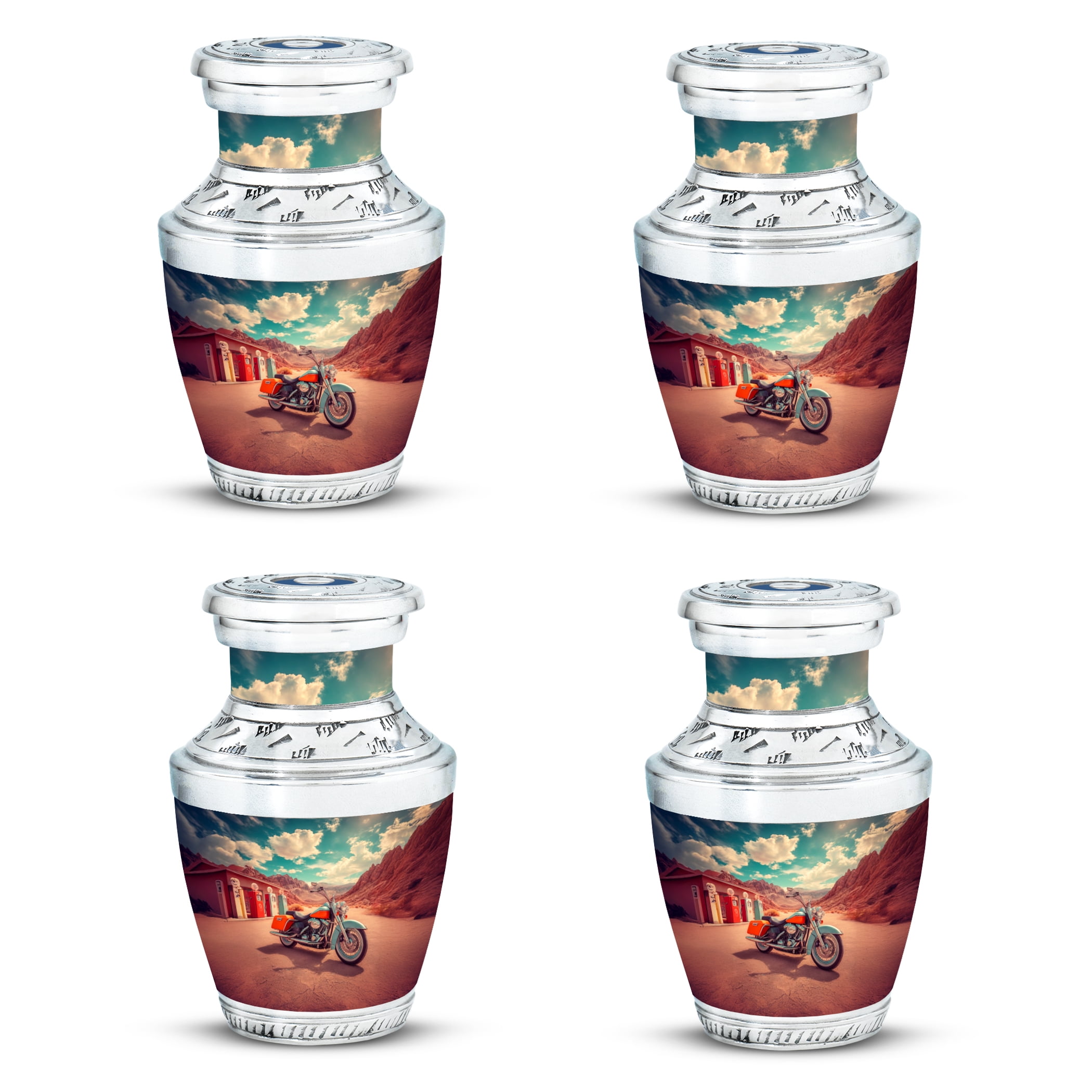 SABURIAL Bike Urn - Human Remains Urn - 3 Inch - Pack Of 4 - Cremation ...