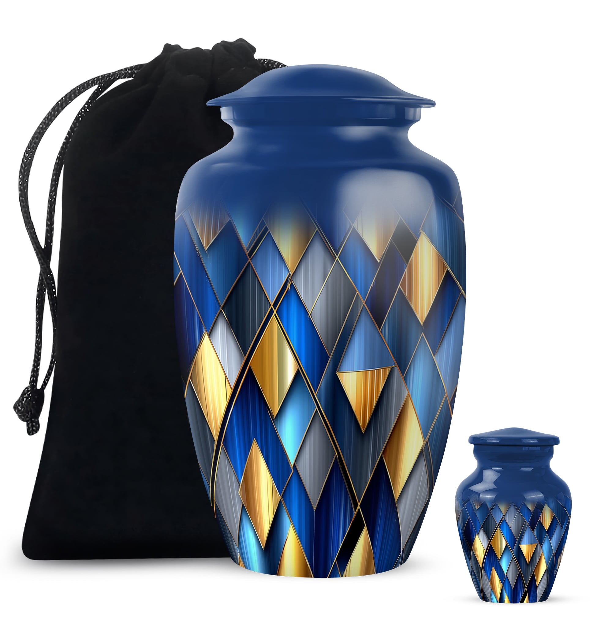 SABURIAL Blue Human Remains for Mom & Dad - Burial Urns for Human Ashes ...