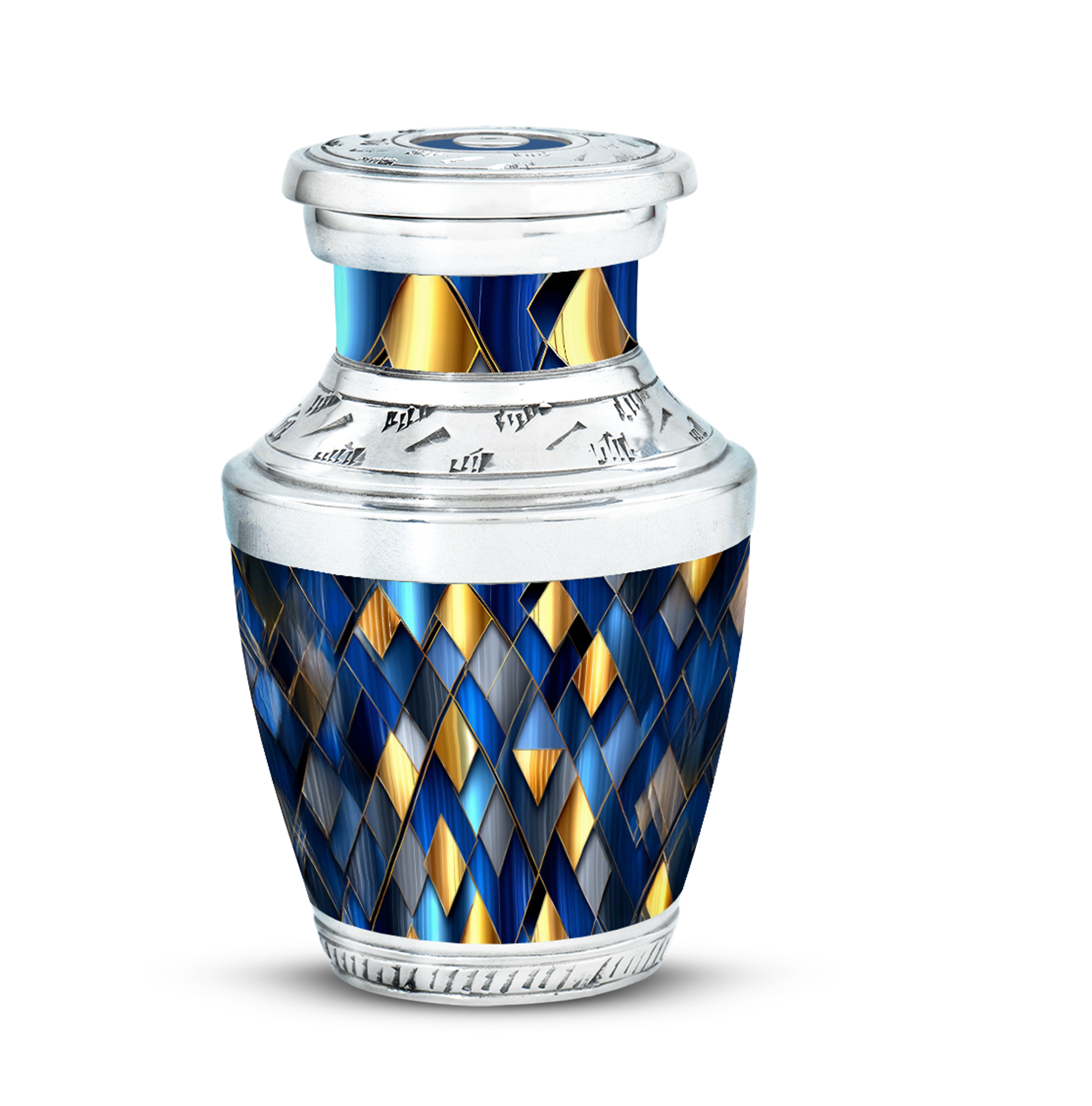 SABURIAL Blue Miniture Urns for Mom & Dad - Burial Urns for Human Ashes ...