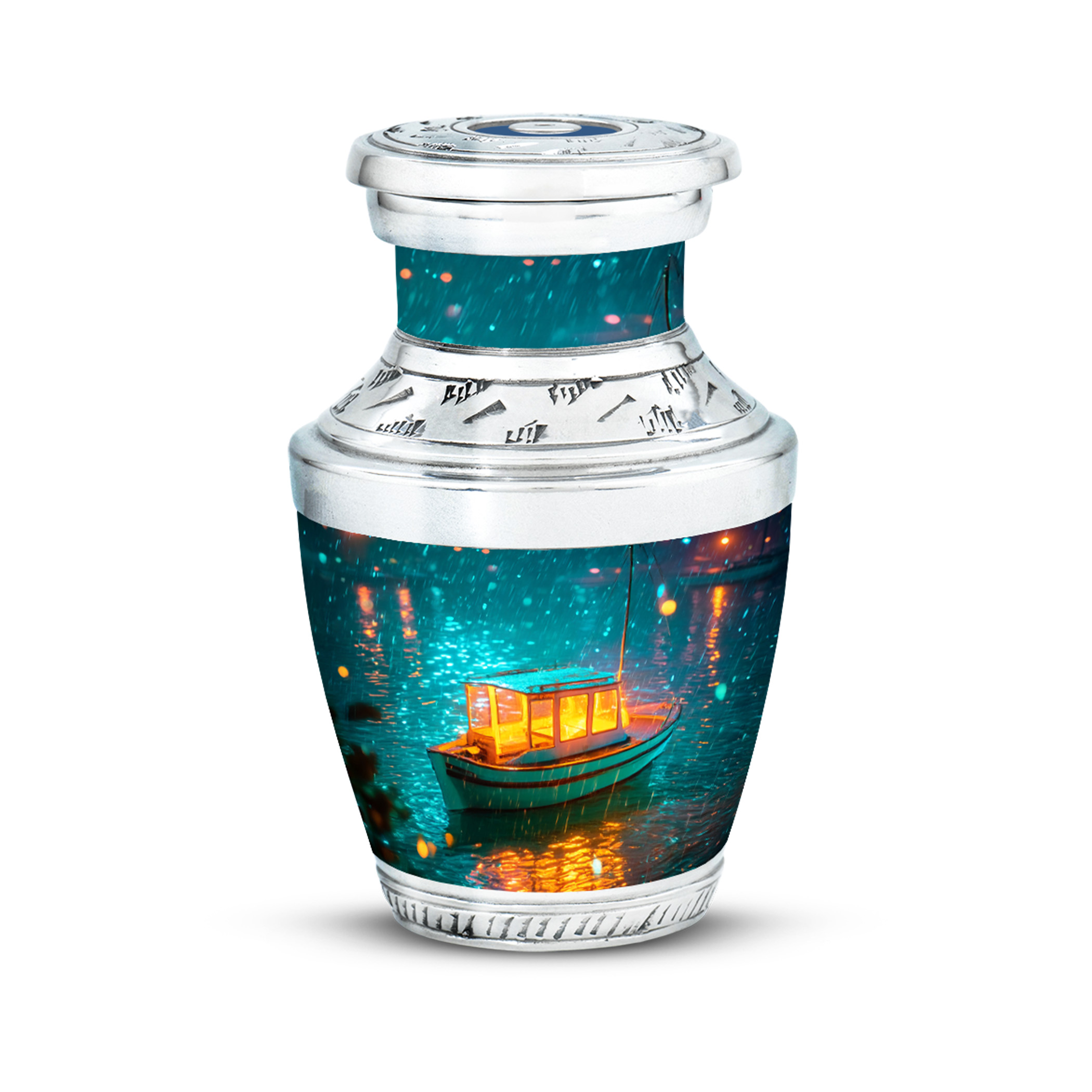 SABURIAL Boat Funeral Keepsake Urn - Little Urns for Human Aashes Adult ...