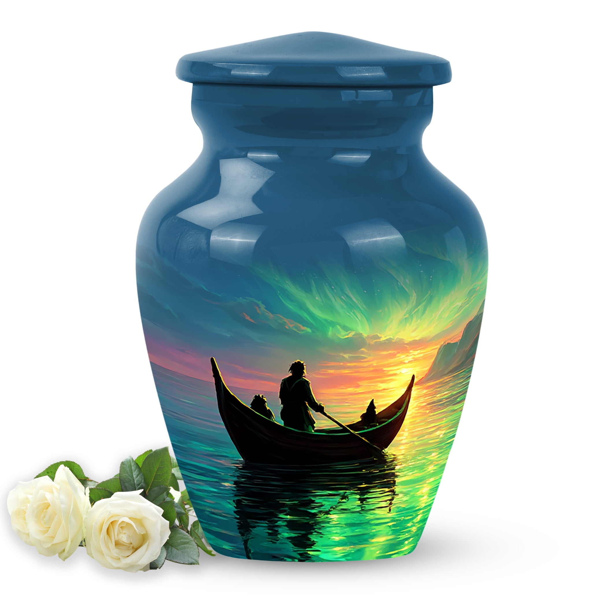 SABURIAL Boat Urn - Cremation Memorial Urns for Male Ash - Beautiful ...