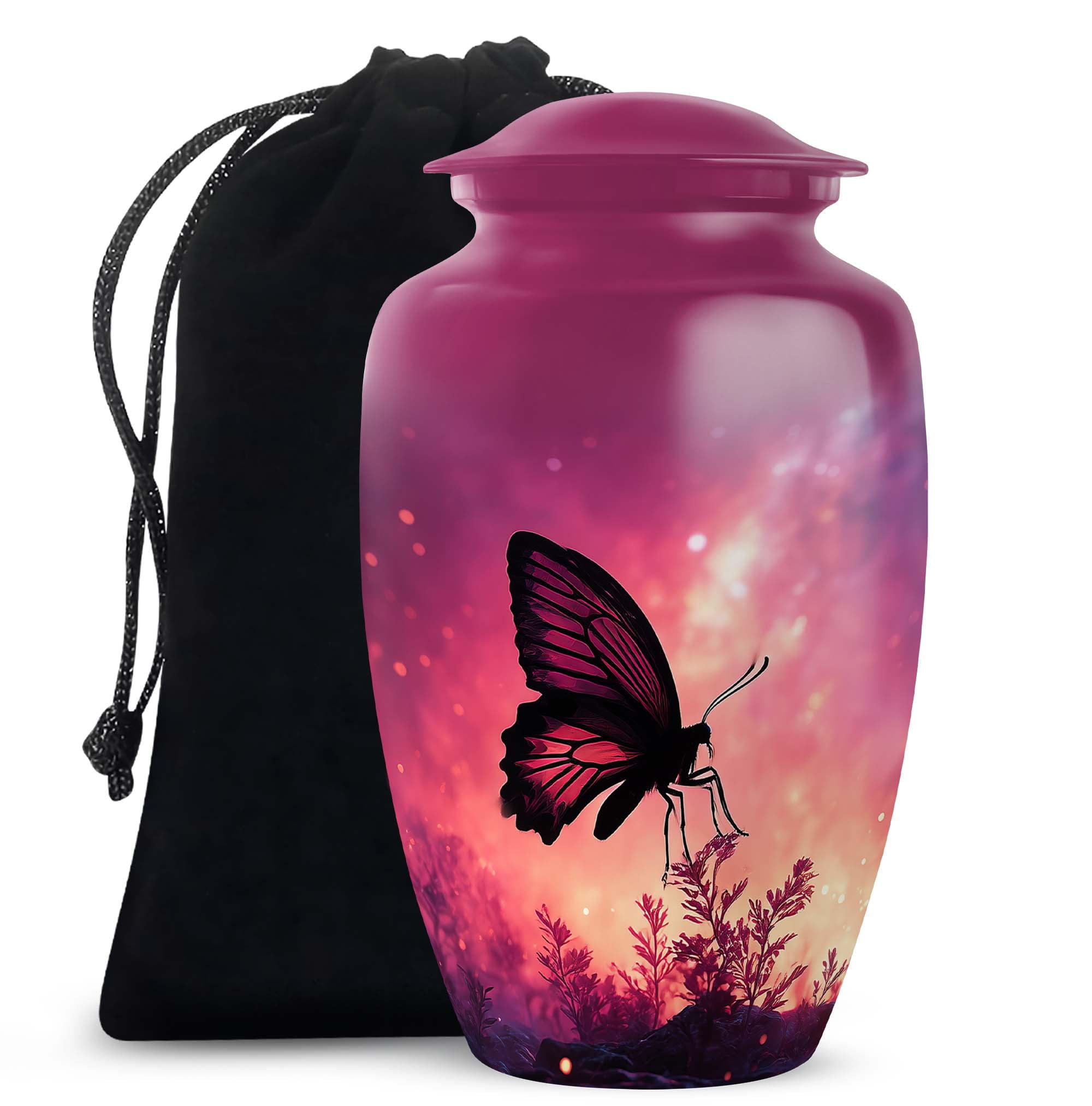 SABURIAL Butterfly Adult Funeral Ashes - Memorial Urn - 10 Inch - Large ...