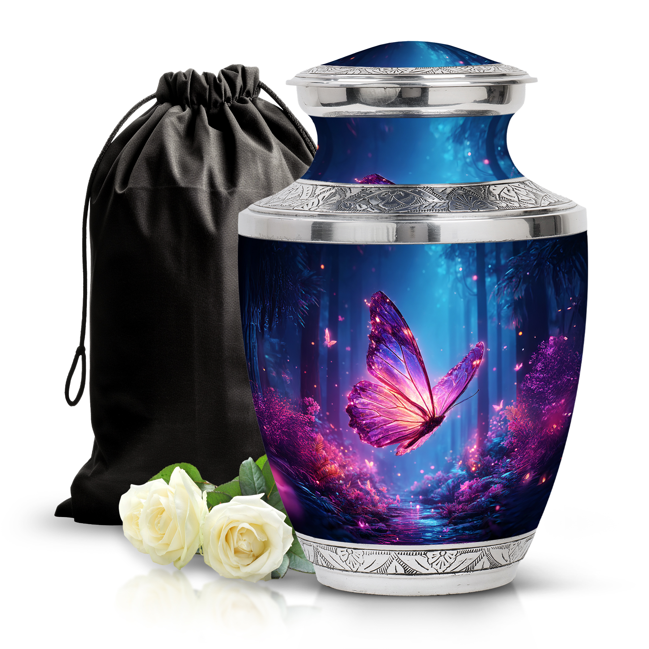 SABURIAL Butterfly Urn for Human Ashes - Funeral Tribute Urns for Adult ...