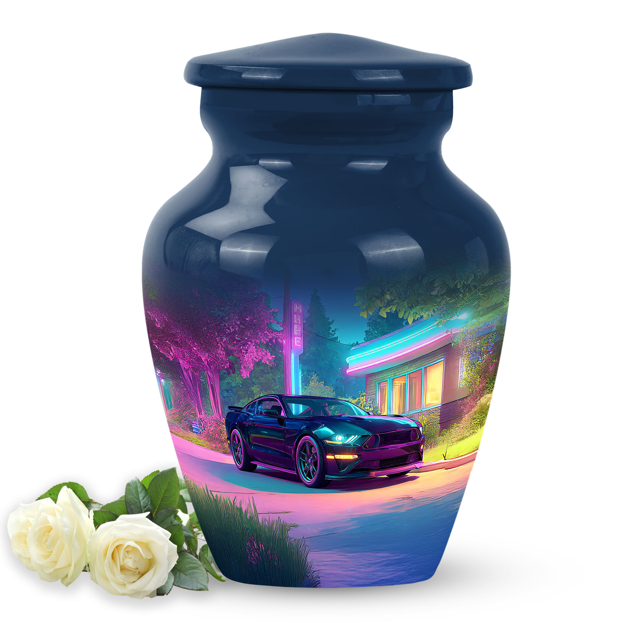 SABURIAL Car Urn - Beautiful Urn For Men & Women Ashes - Tiny Keepsake ...