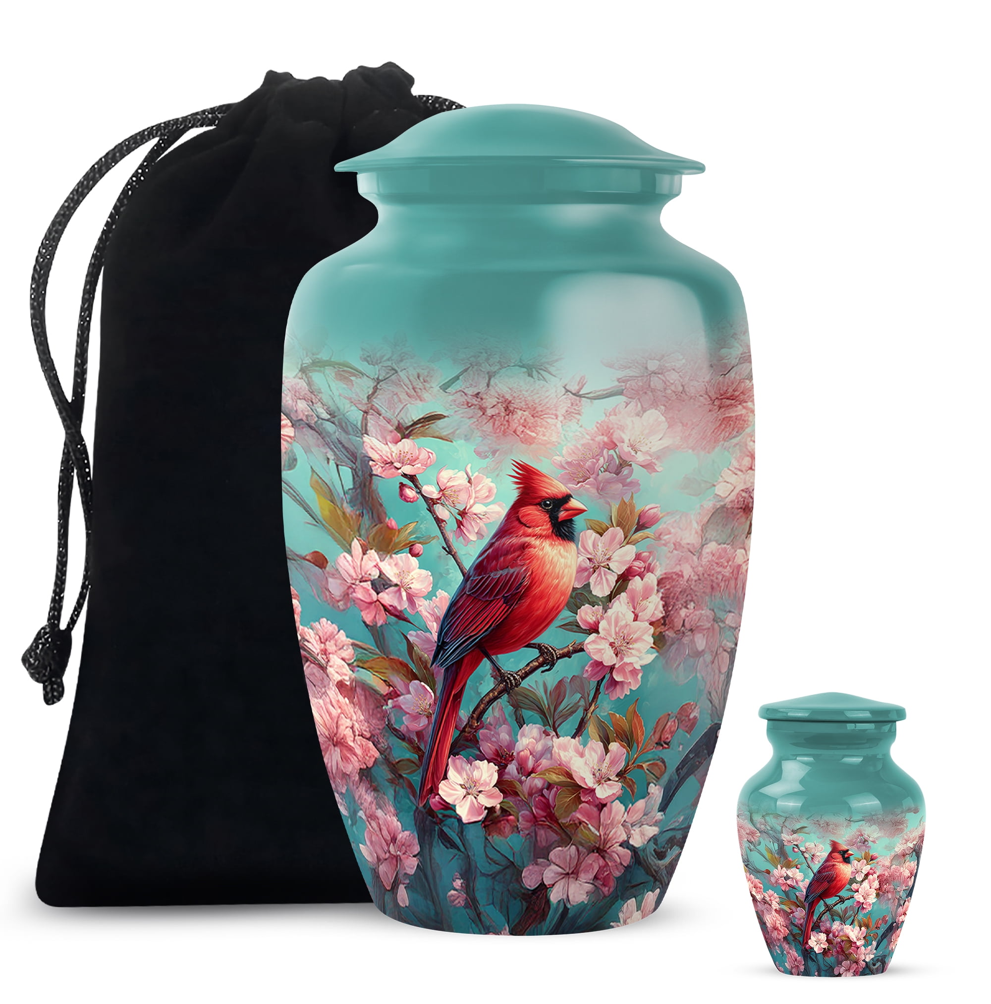 SABURIAL Cardinal Funeral Urn - Burial Decorative for Mom & Dad - Combo ...