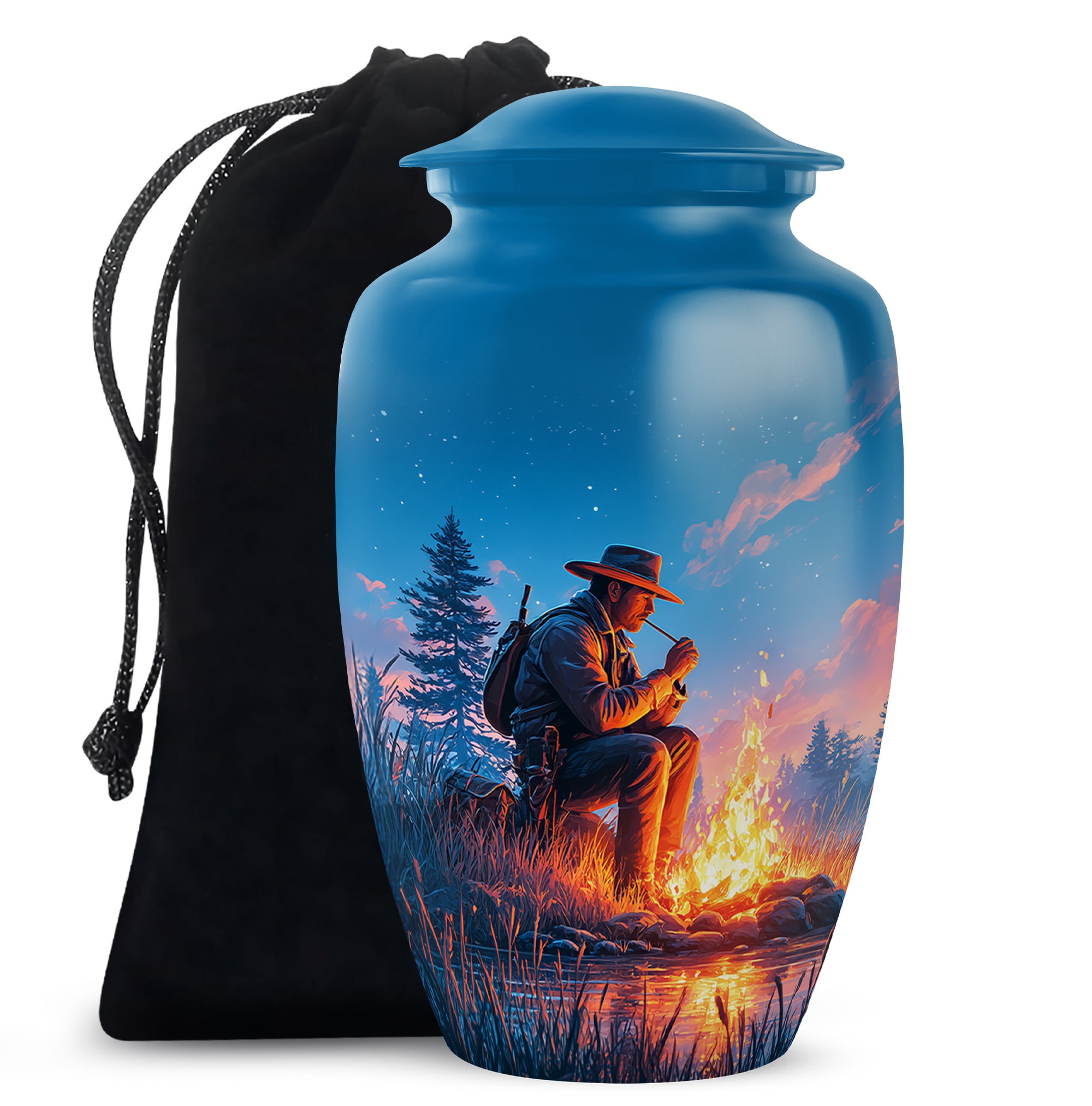 SABURIAL Cowboys Funeral Decorative Ashes - Cremation Urn for Adult Men ...