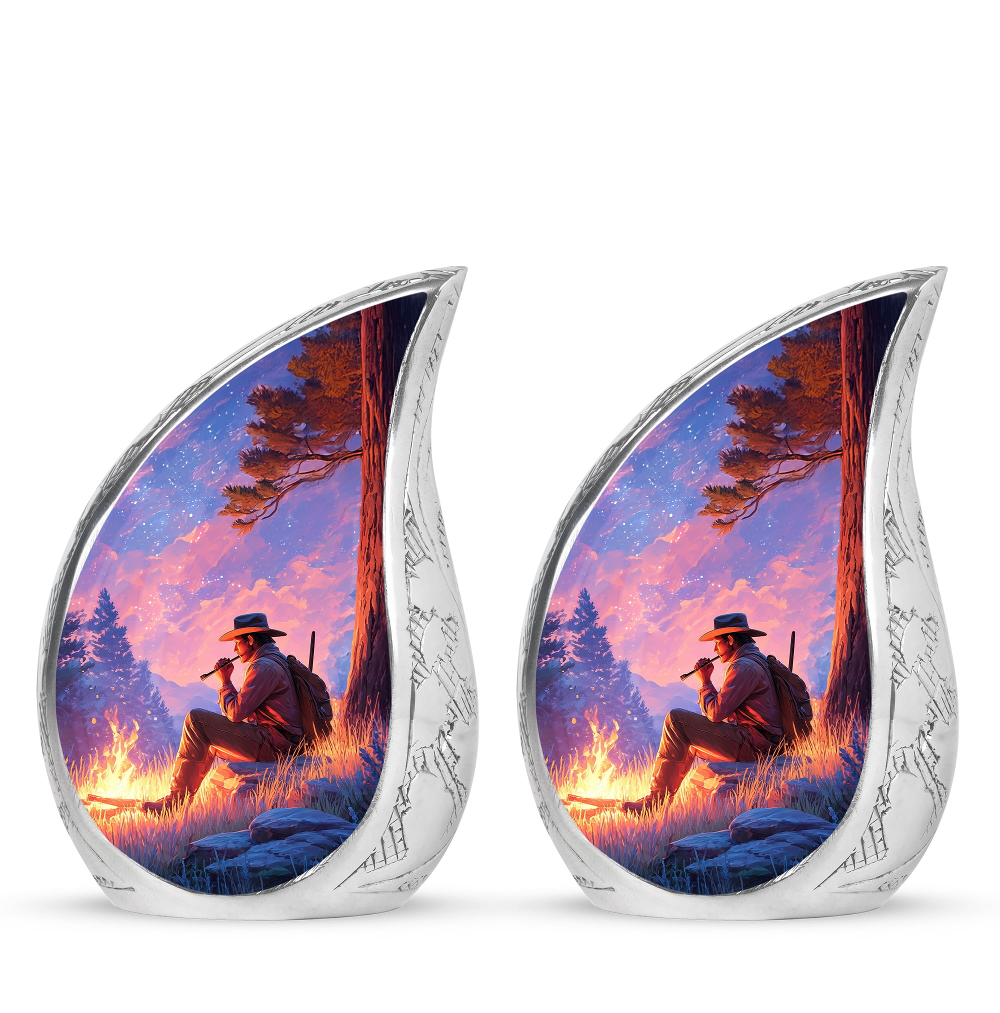 SABURIAL Cowboys Urn - Human Remains for Mom & Dad - 3 Inch - Pack of 2 ...