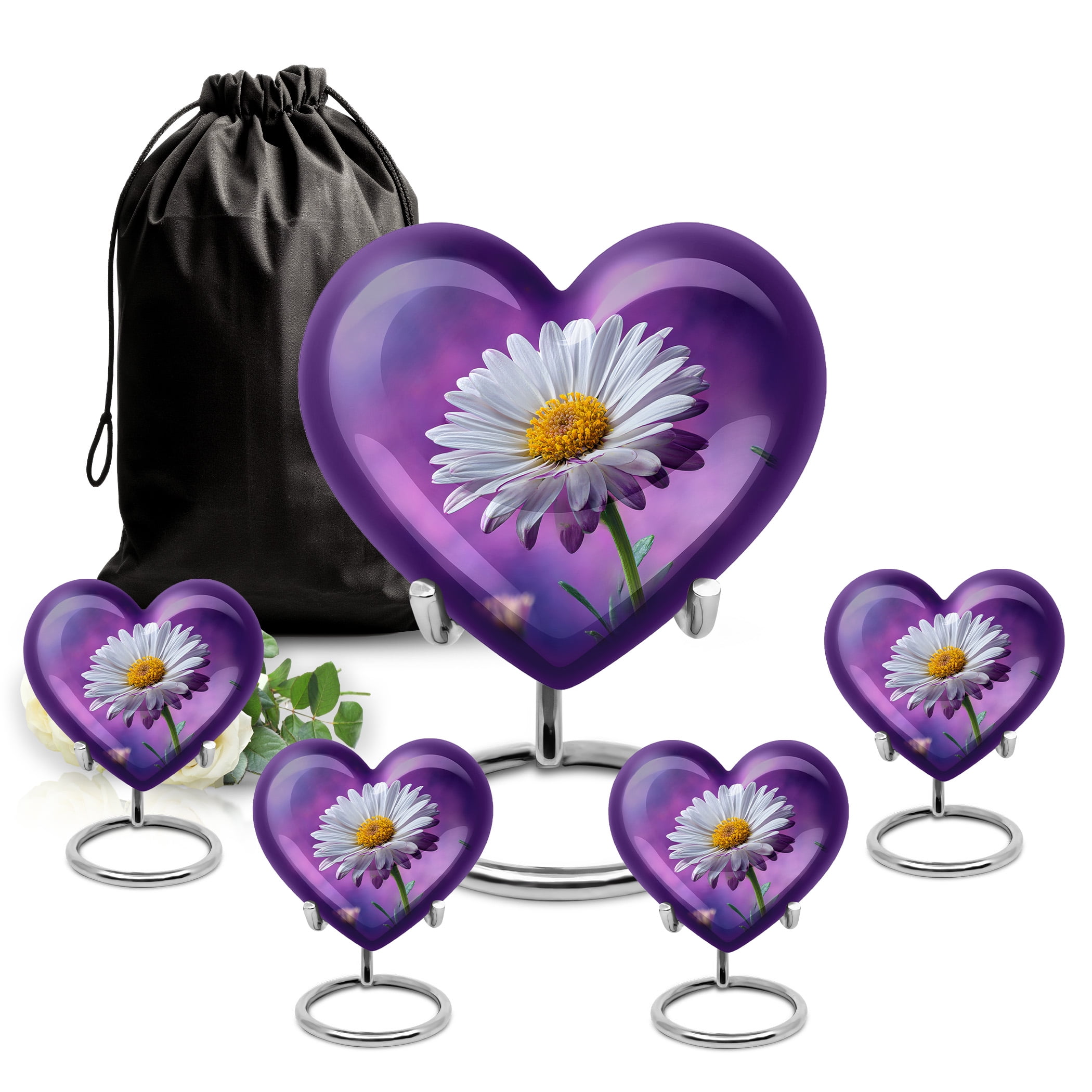 SABURIAL Daisy Urn - Memorial Urn For Male - Keep Sake For Ashes ...