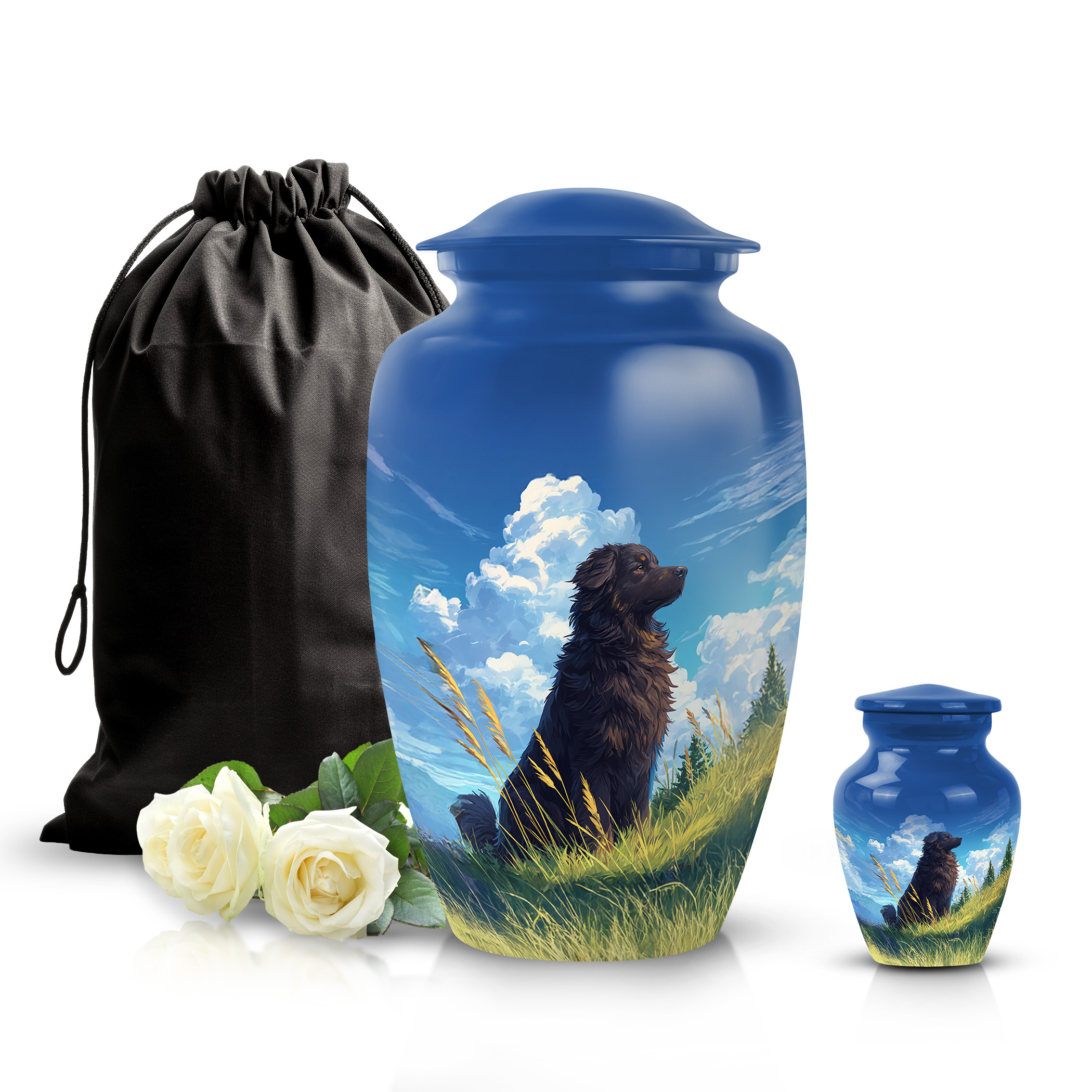 SABURIAL Dog Unique Urns - Decorative Cremation Urns for Adults Male ...