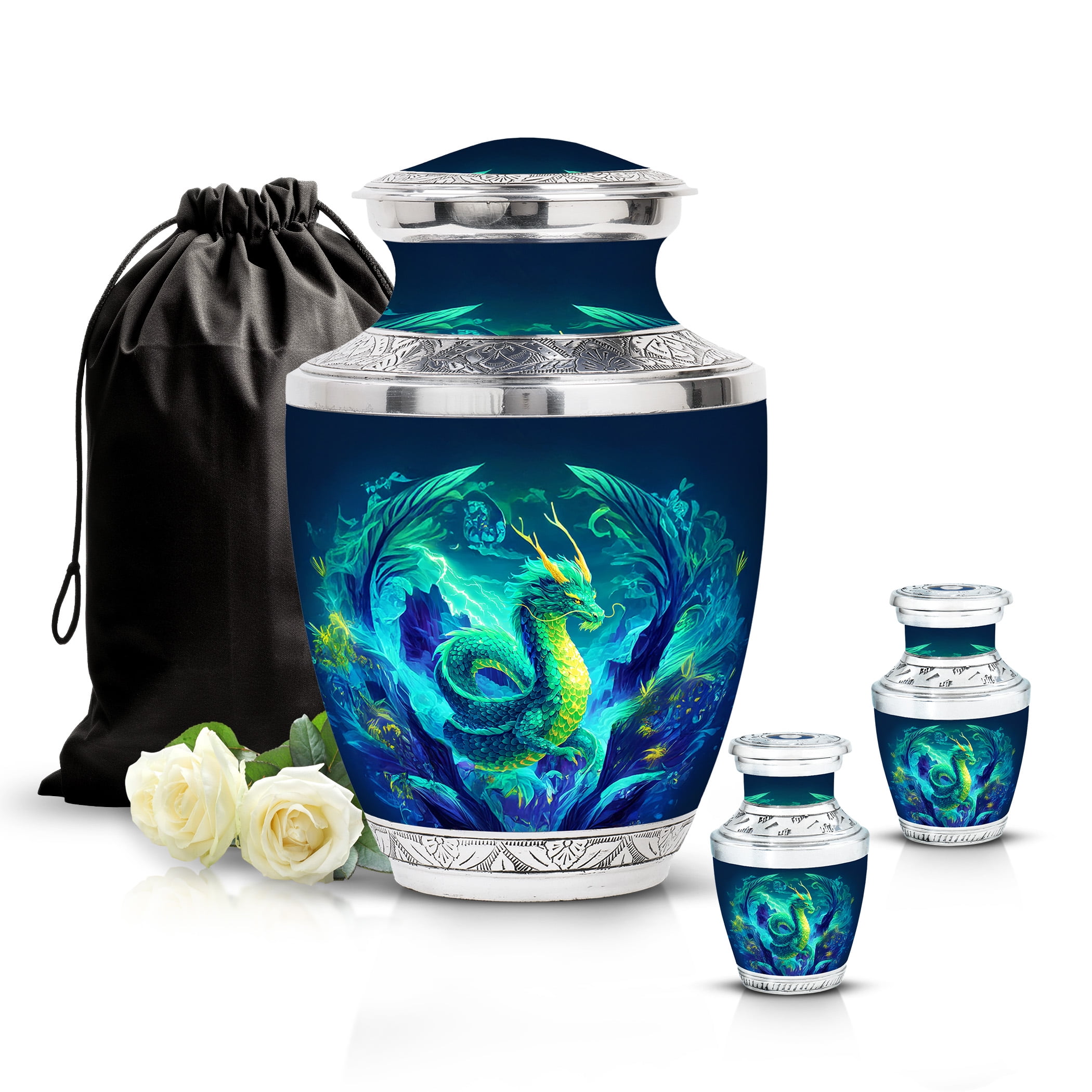 SABURIAL Dragon Urn - Mini Funeral Urns For Human Remains - Small ...