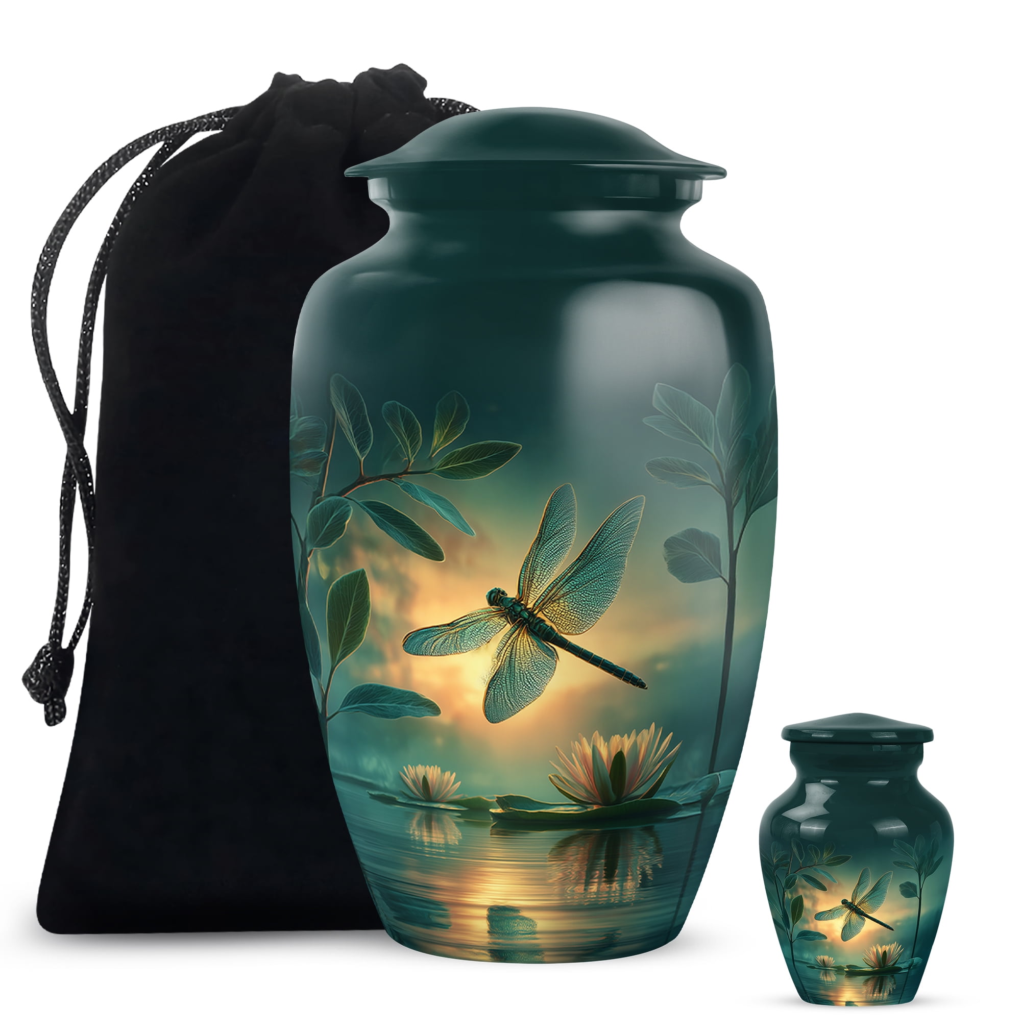SABURIAL Dragonfly Urn - Decorative Urn for Male & Female - Combo 1 ...