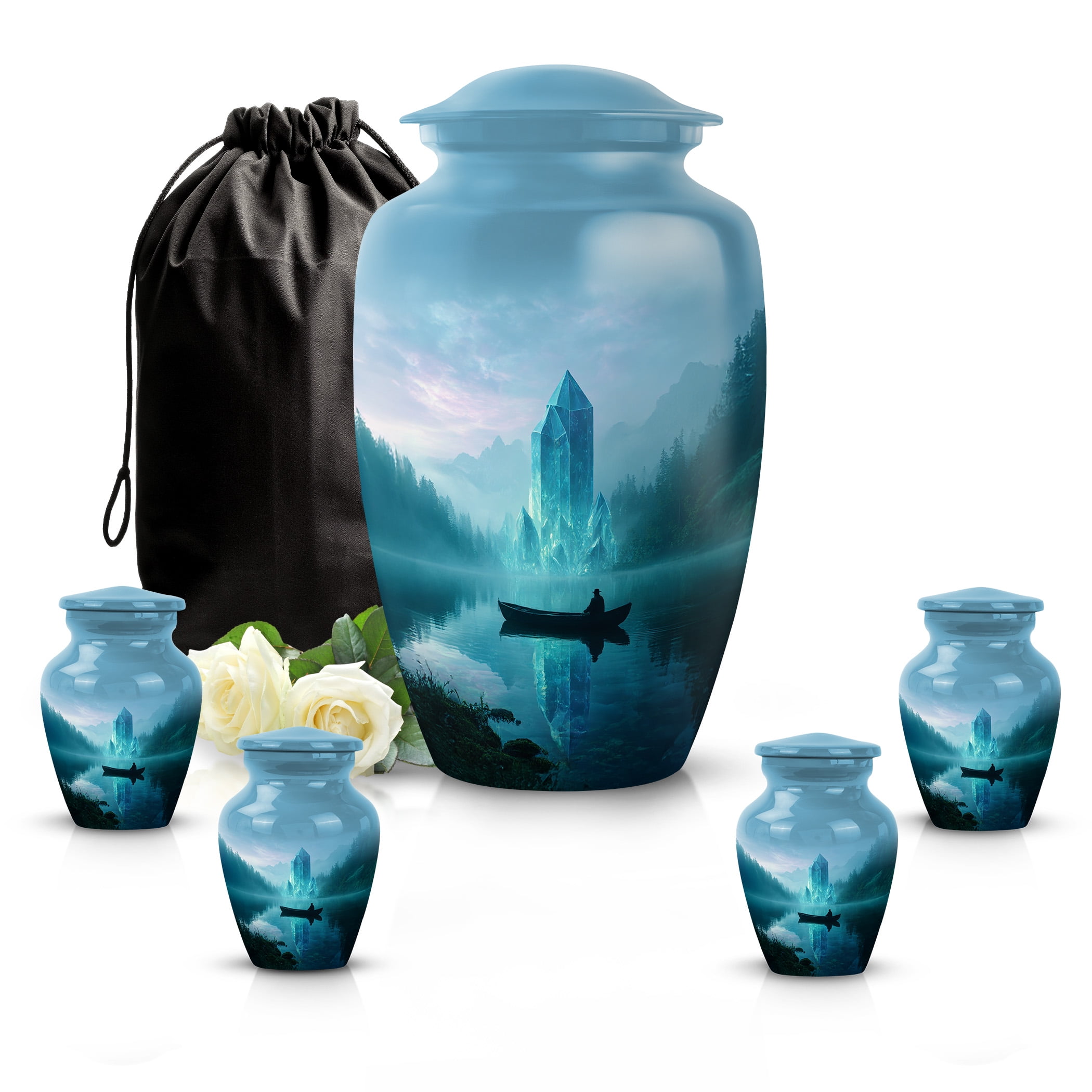 SABURIAL Fishing Urn - Funeral Ashes For Male & Female - Human Remains ...