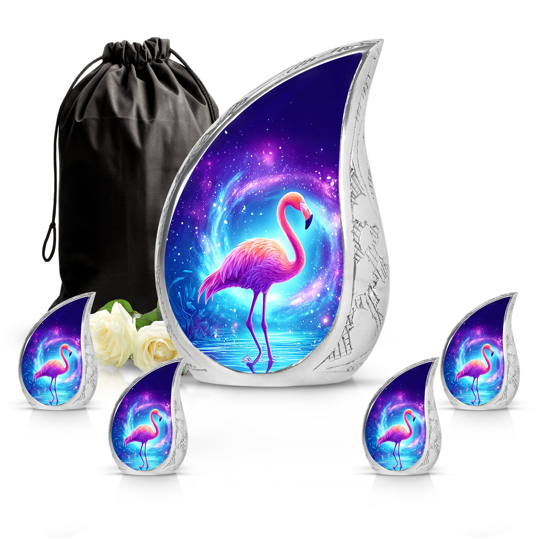SABURIAL Flamingo Urn - Beautiful Burial Urn For Human Remains ...
