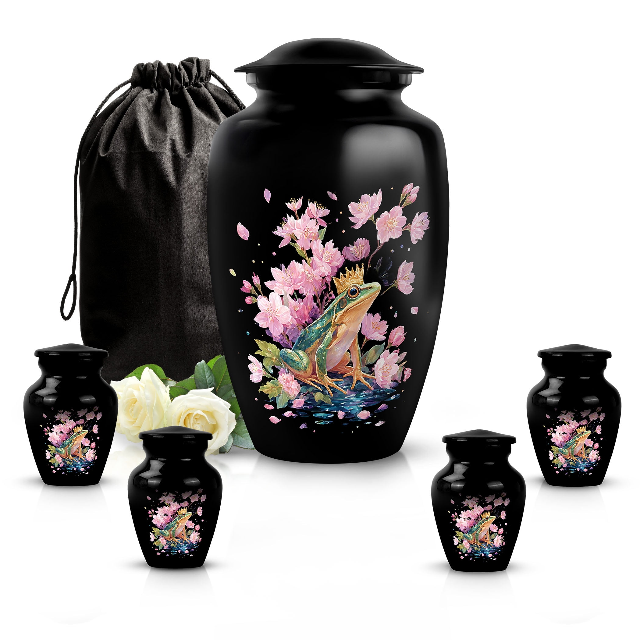 SABURIAL Frogs Urn - Decorative Funeral Memorial Urns For Male Ash ...