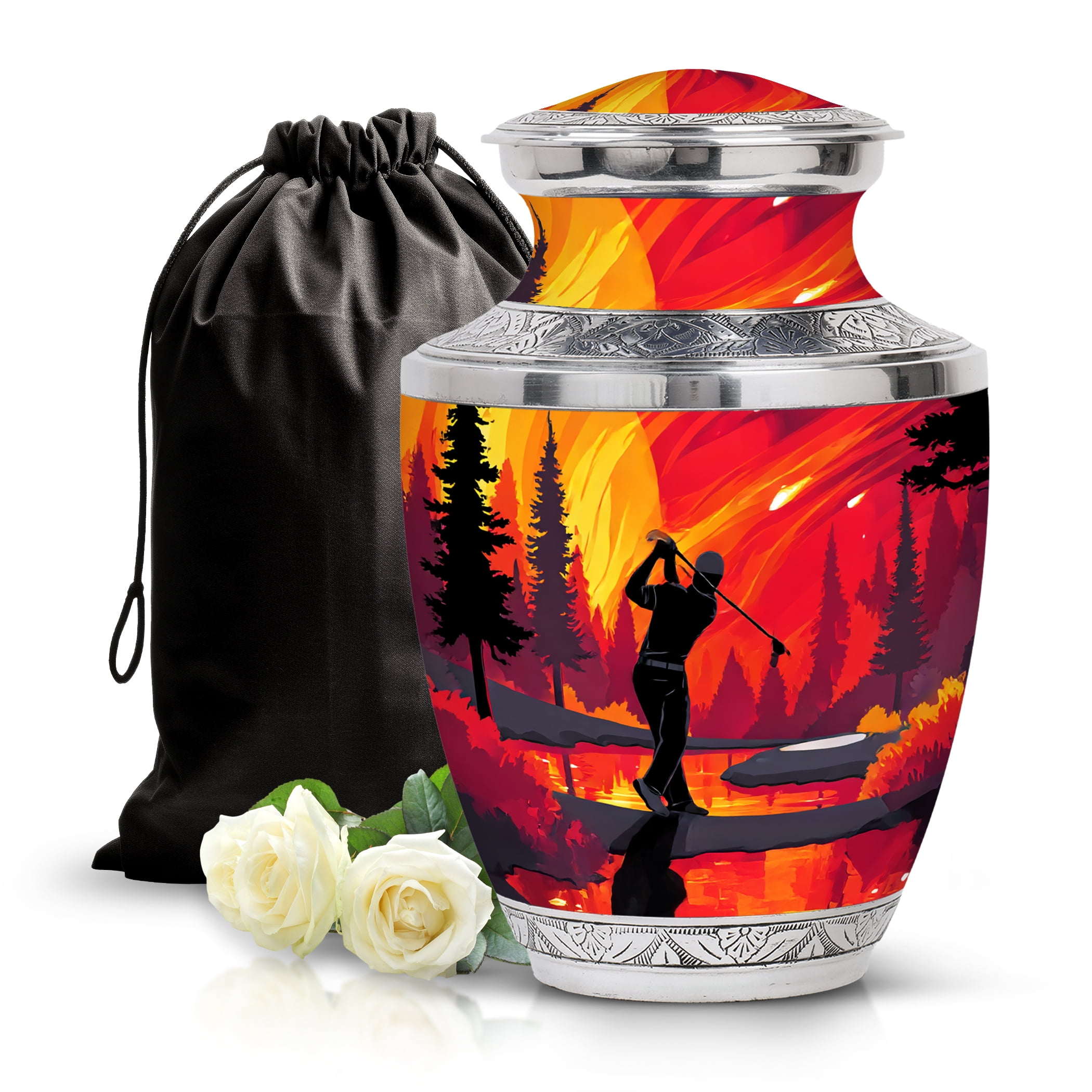 SABURIAL Golf Ball Urn - Handcrafted Funeral Urns for Human Ash ...