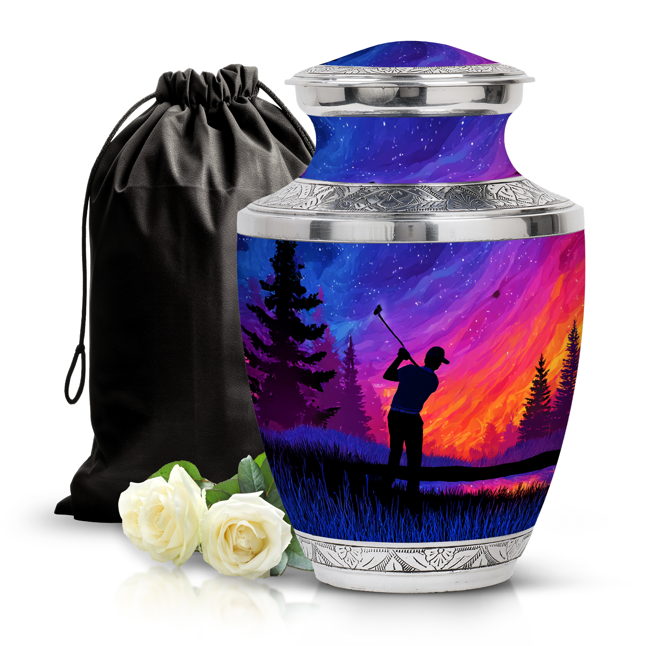 SABURIAL Golf Ball Urn - Handcrafted Memorial Urns for Adult Ashes ...