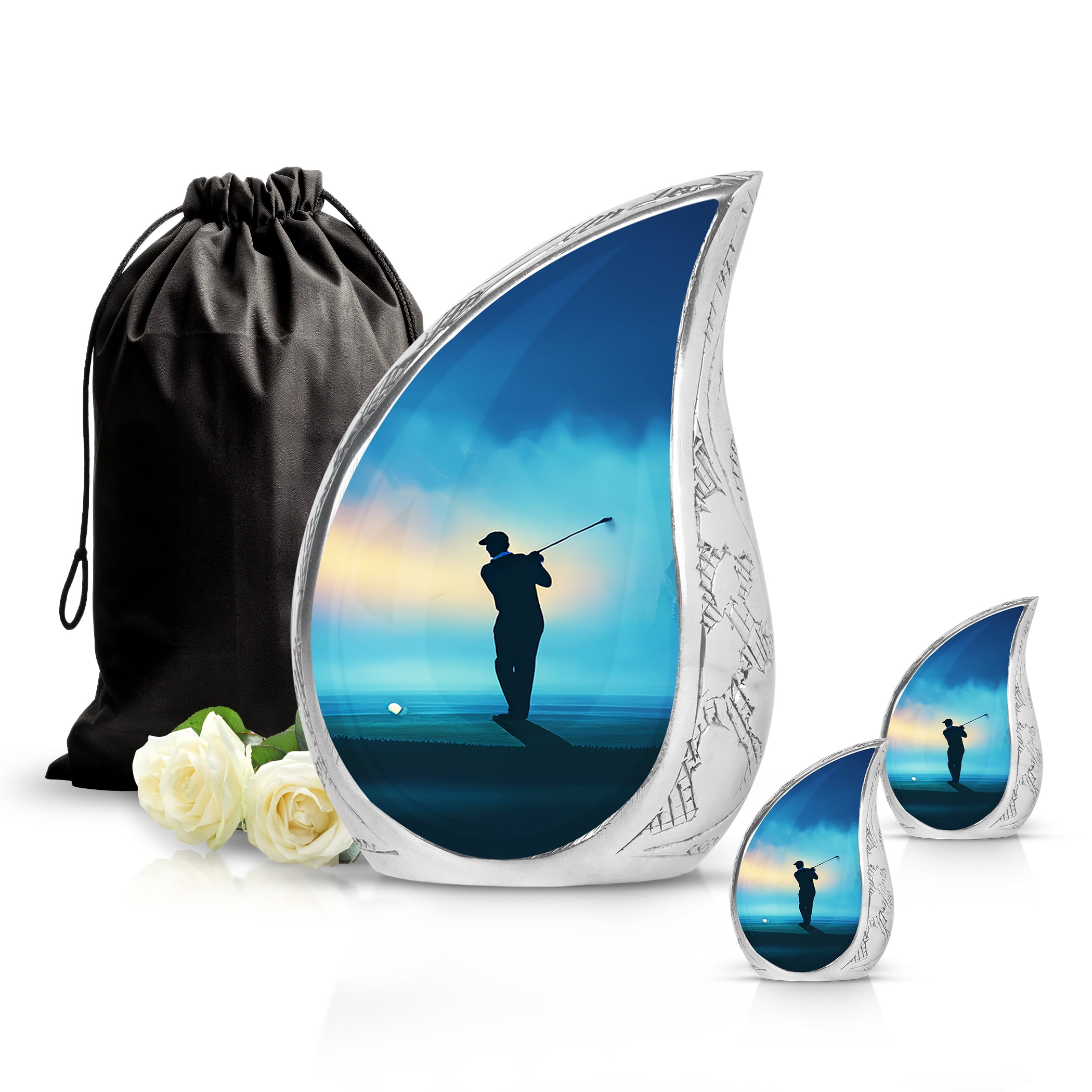 SABURIAL Golf Ball Urn - Large Cremation Urn for Men & Women Ashes ...