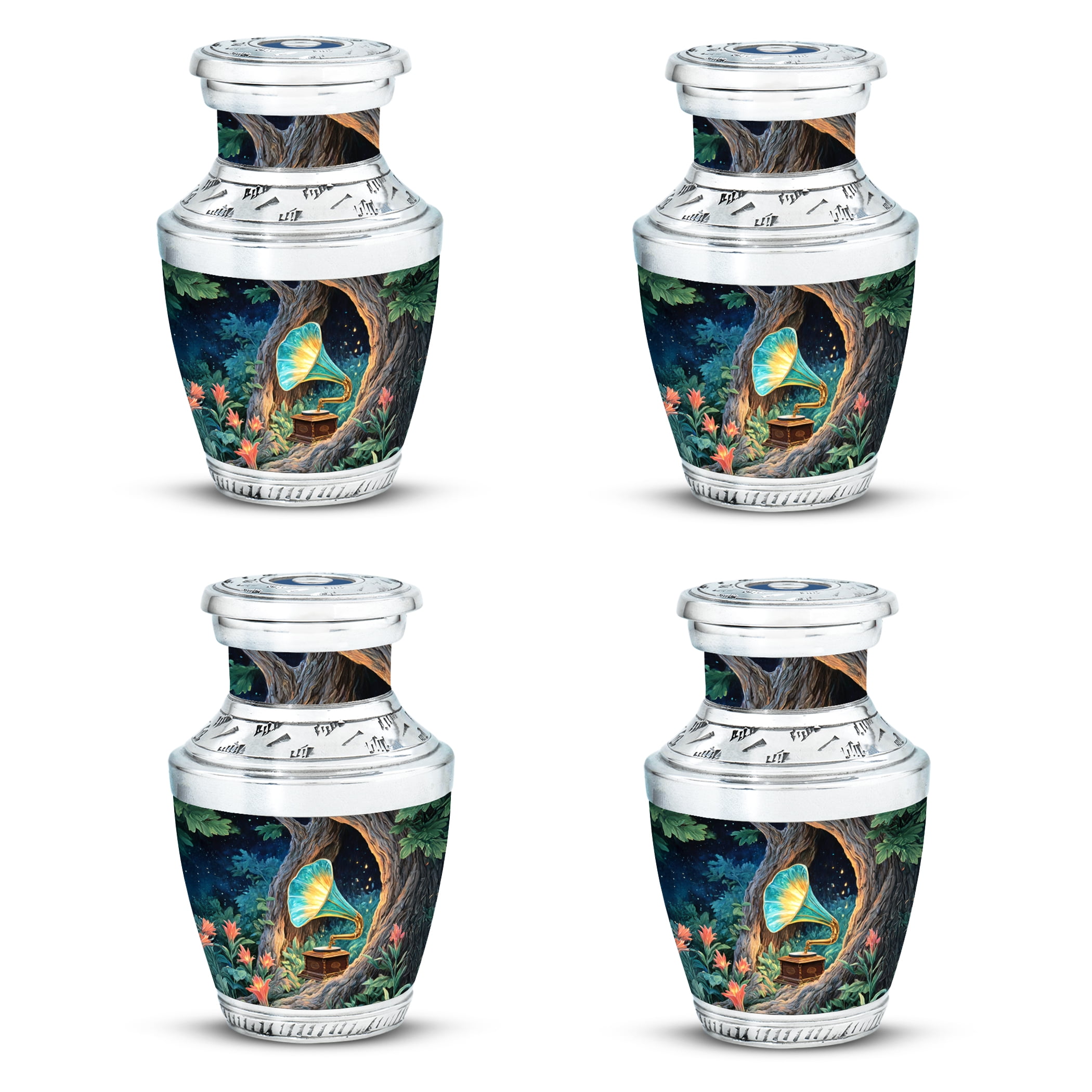 SABURIAL Gramophone Urn - Beautiful Cremation Funeral Urn for Human Ash ...