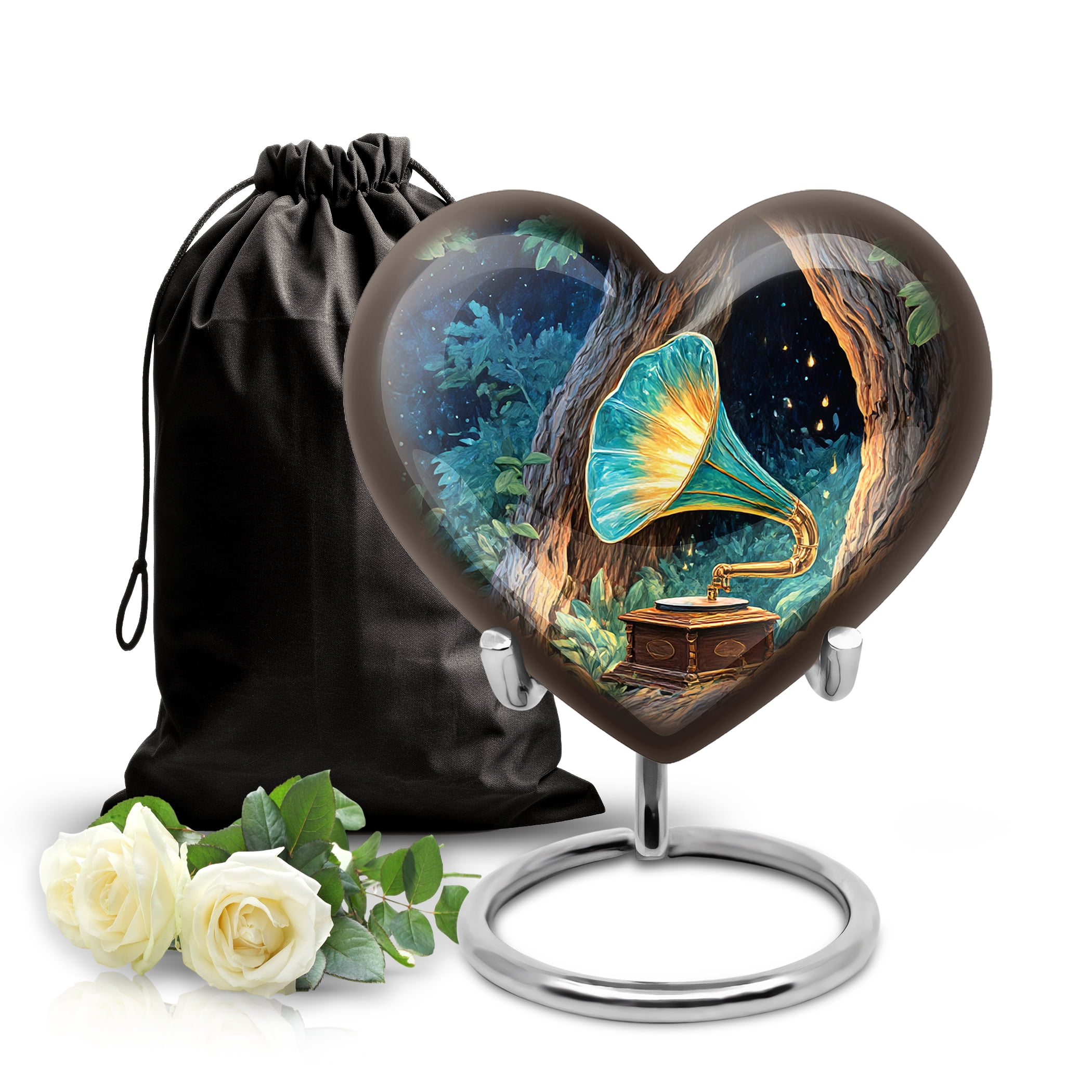 SABURIAL Gramophone Urn - Memorial Urns For Human Ash - Unique ...