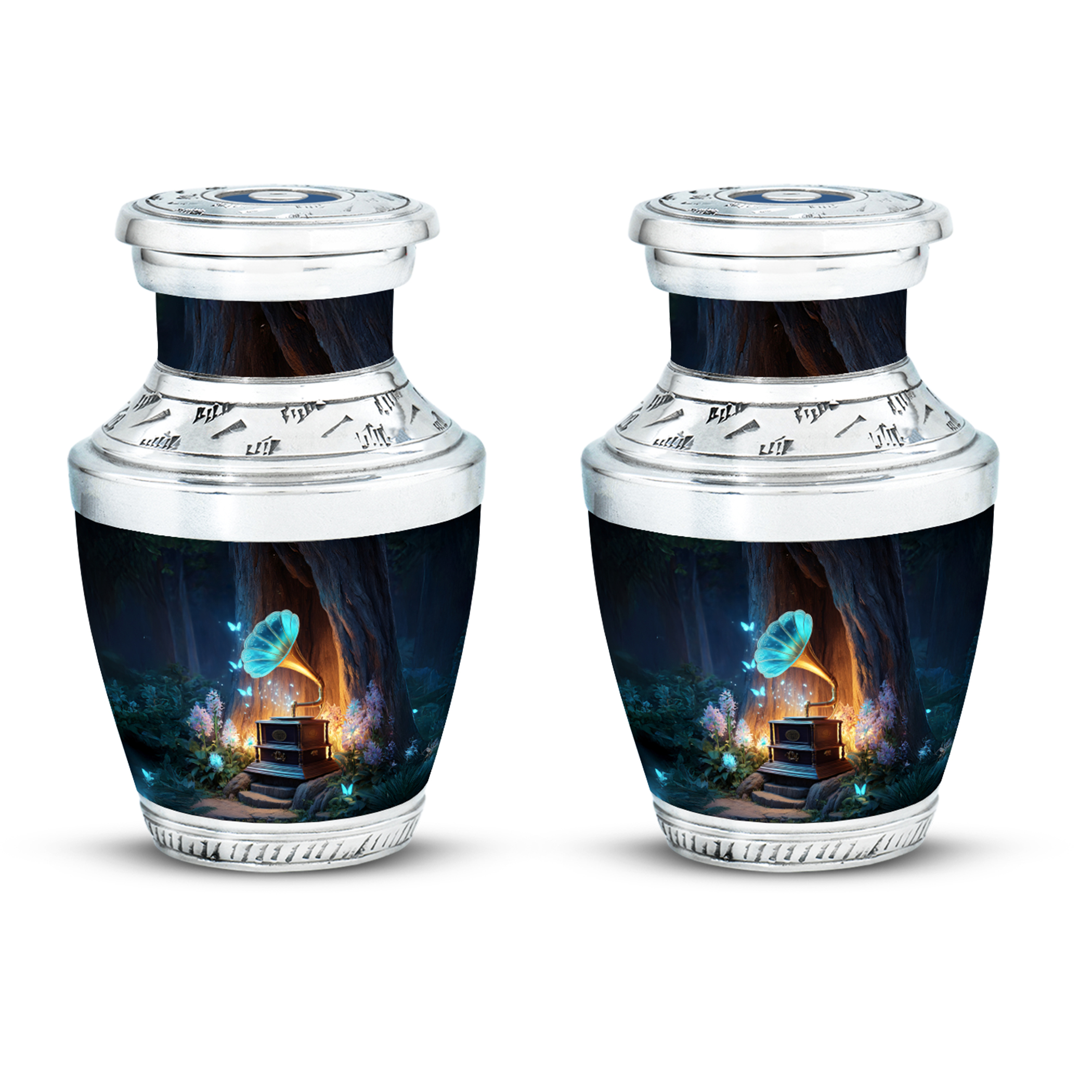 SABURIAL Gramophone Urn - Mini Funeral Cremation Urn for Mom & Dad Ash ...