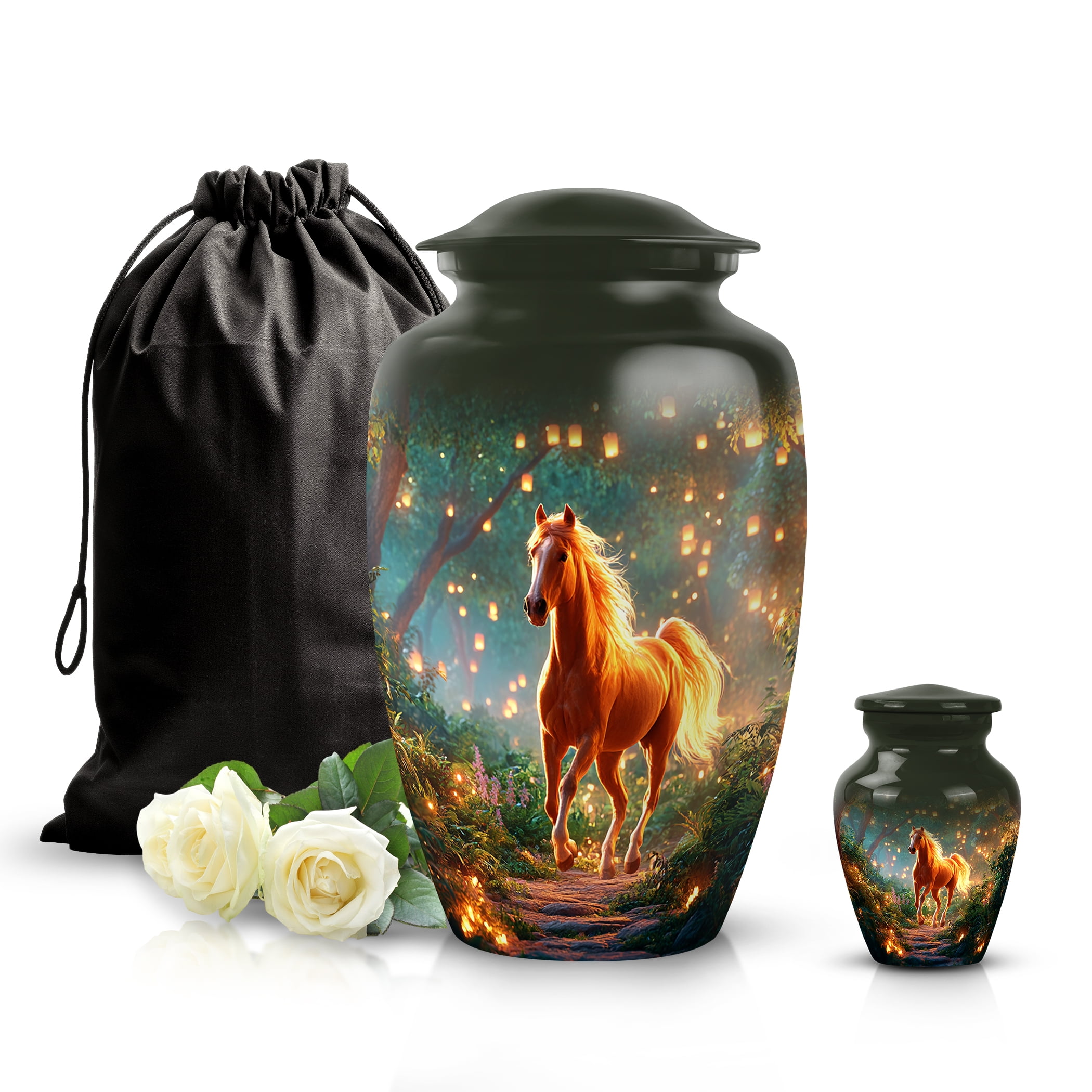 SABURIAL Horse Urn - Funeral Handcrafted Urn For Men & Women Ash ...