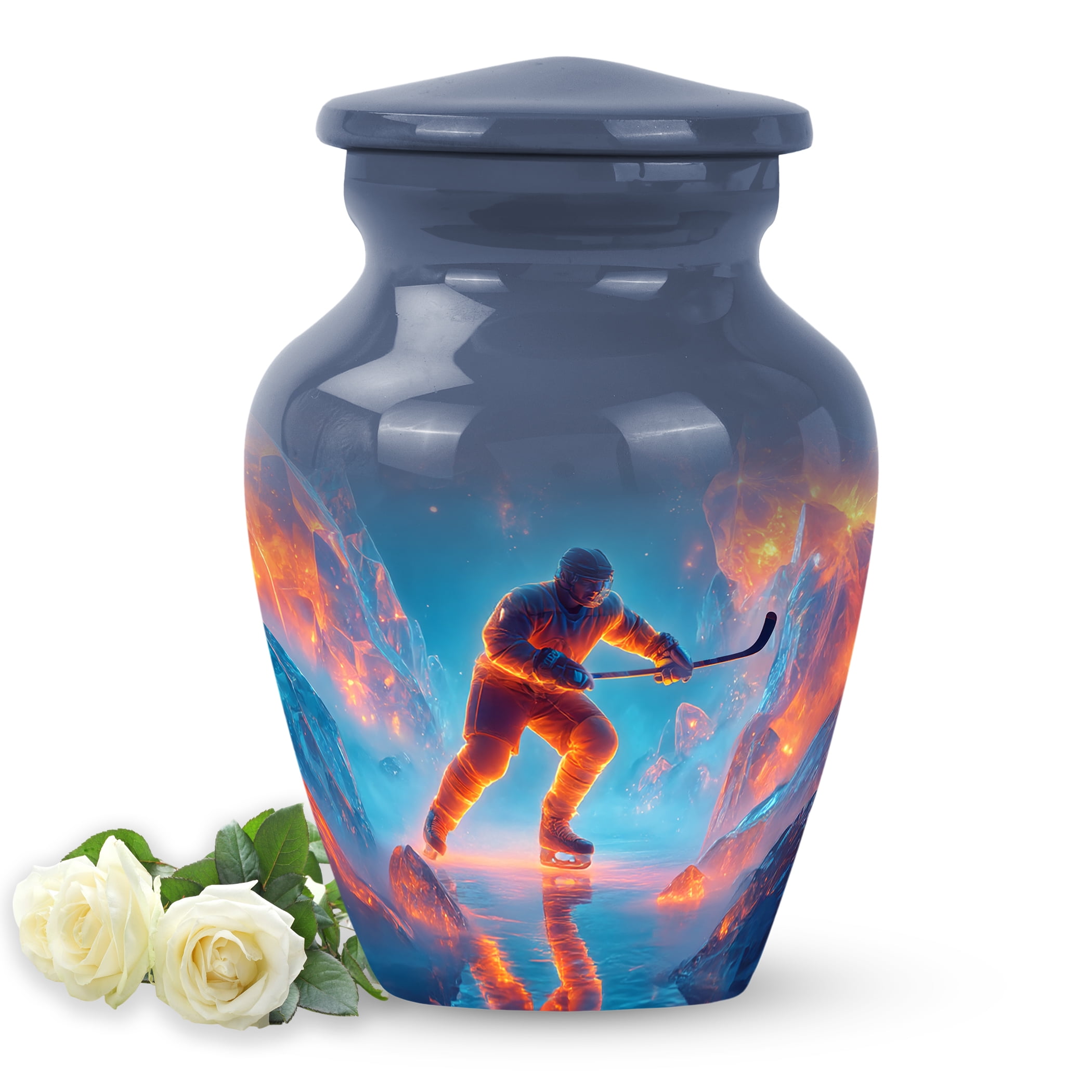 SABURIAL Ice Hockey Urn - Beautiful Cremation Funeral Urn For Men ...