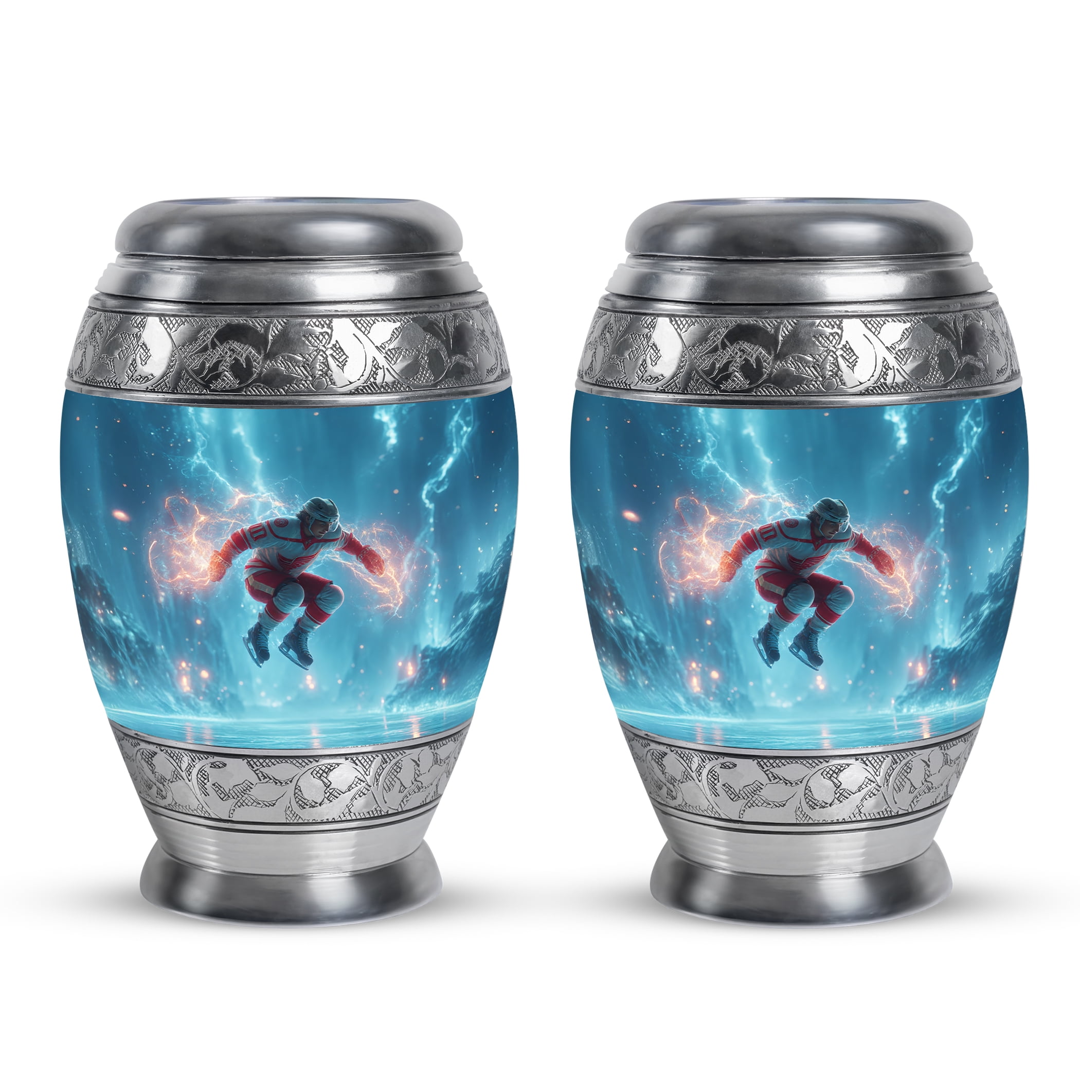 SABURIAL Ice Hockey Urn - Funeral Urns For Ashes - 3 Inch - Pack Of 2 ...