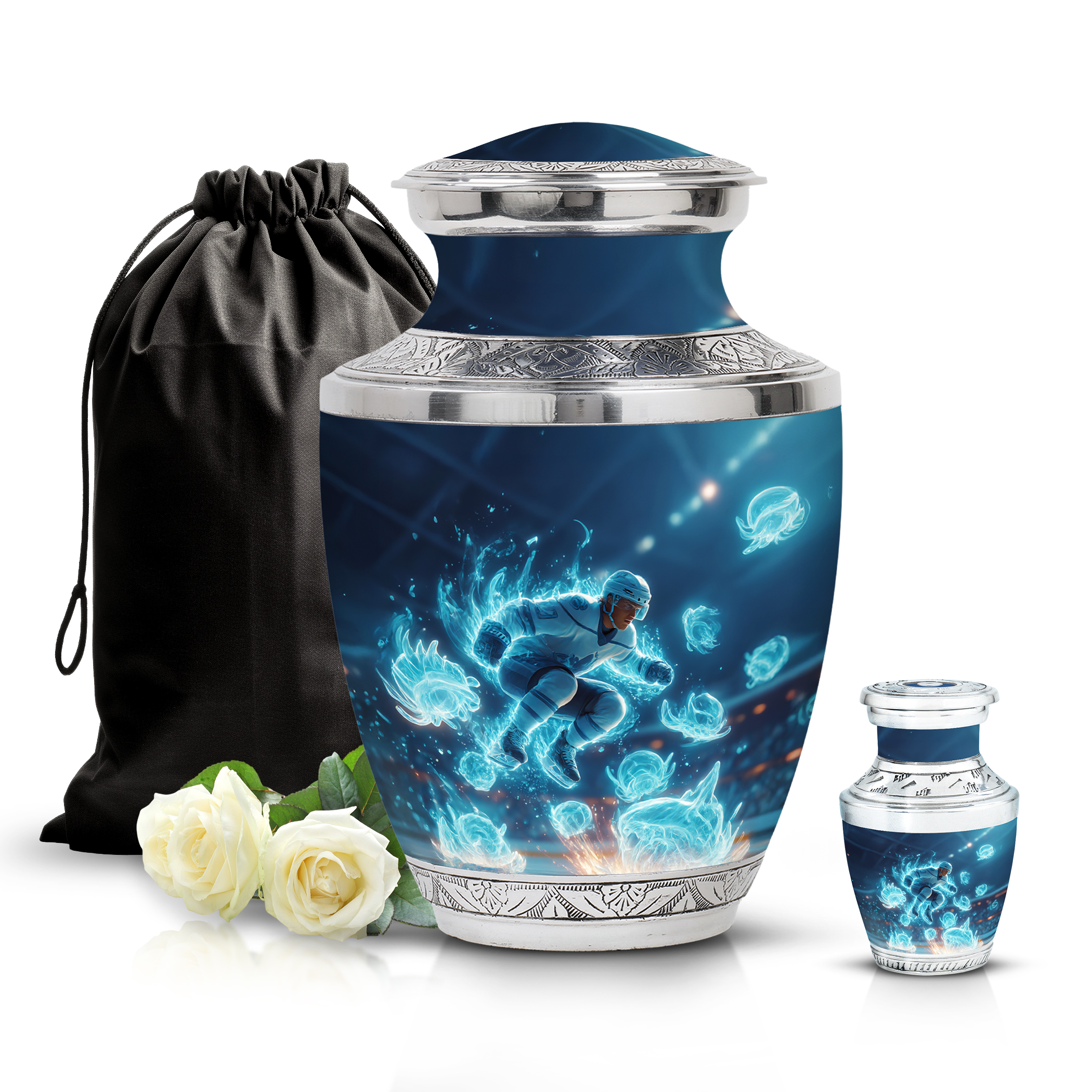 SABURIAL Ice Tower Urn - Small Urn for Human Ashes Keepsake - Urns for ...