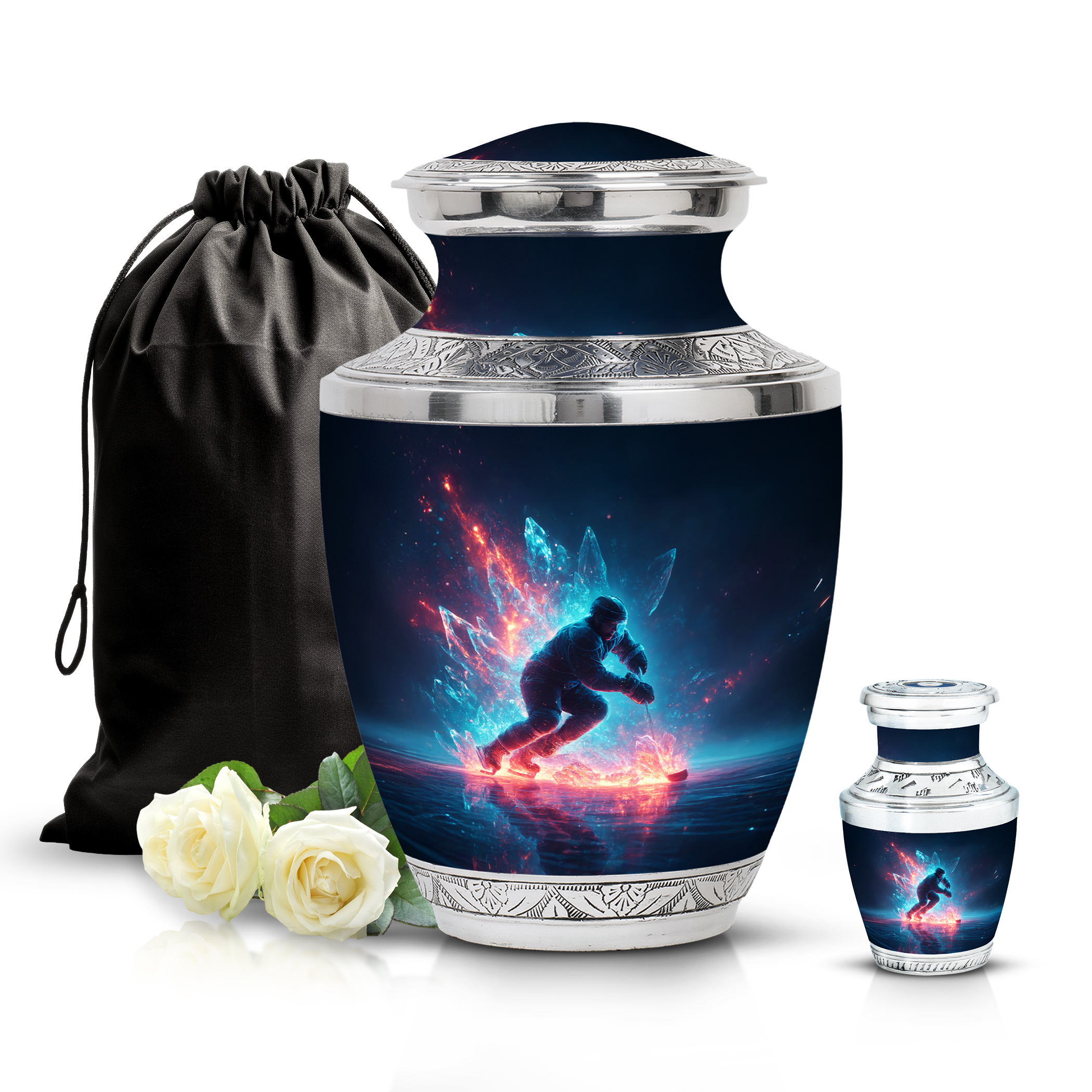 SABURIAL Ice Tower Urn - Tribute Memorial Small Urn for Human Ashes ...