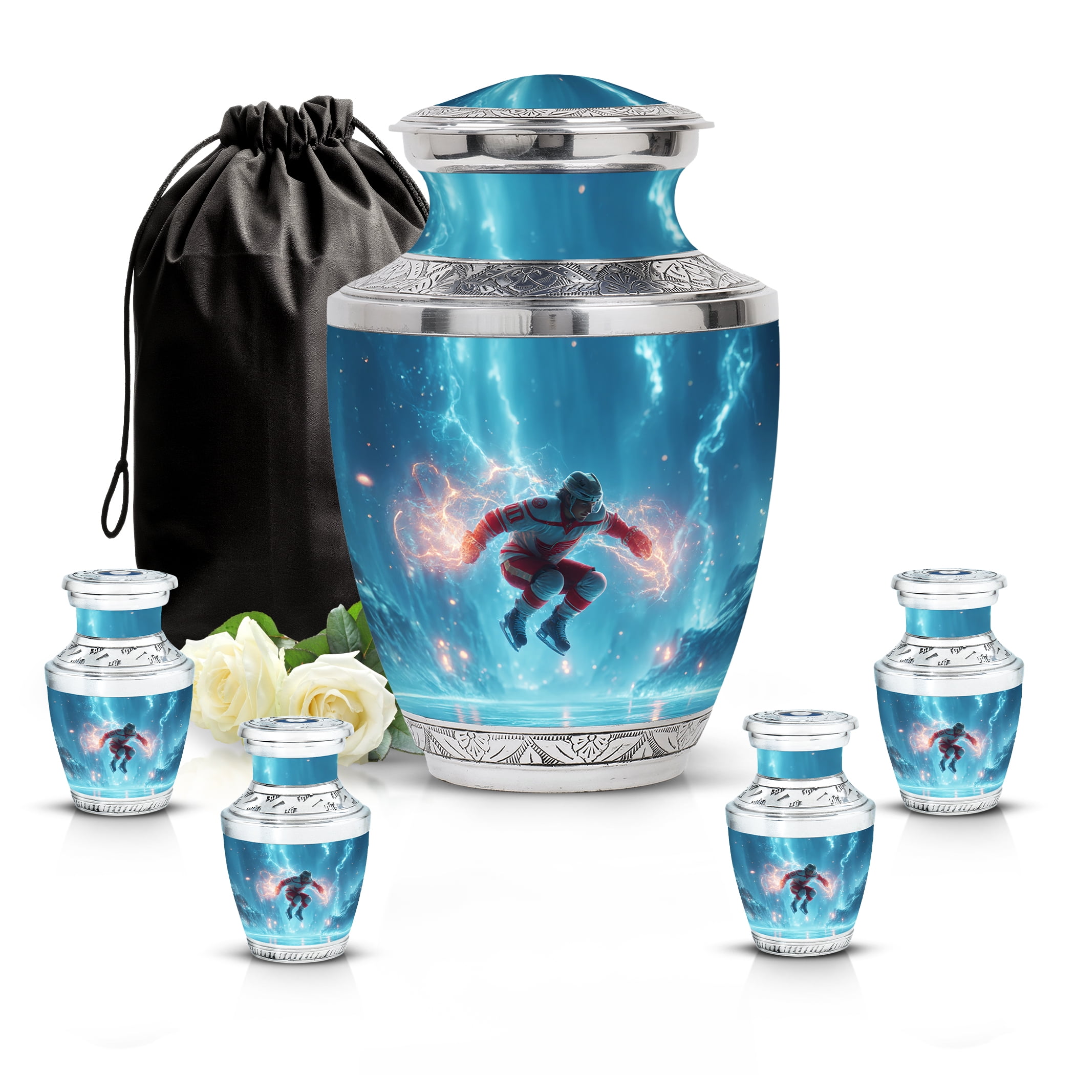 SABURIAL Ice Tower Urn - Unique Handcrafted Funeral Tribute Urn for ...