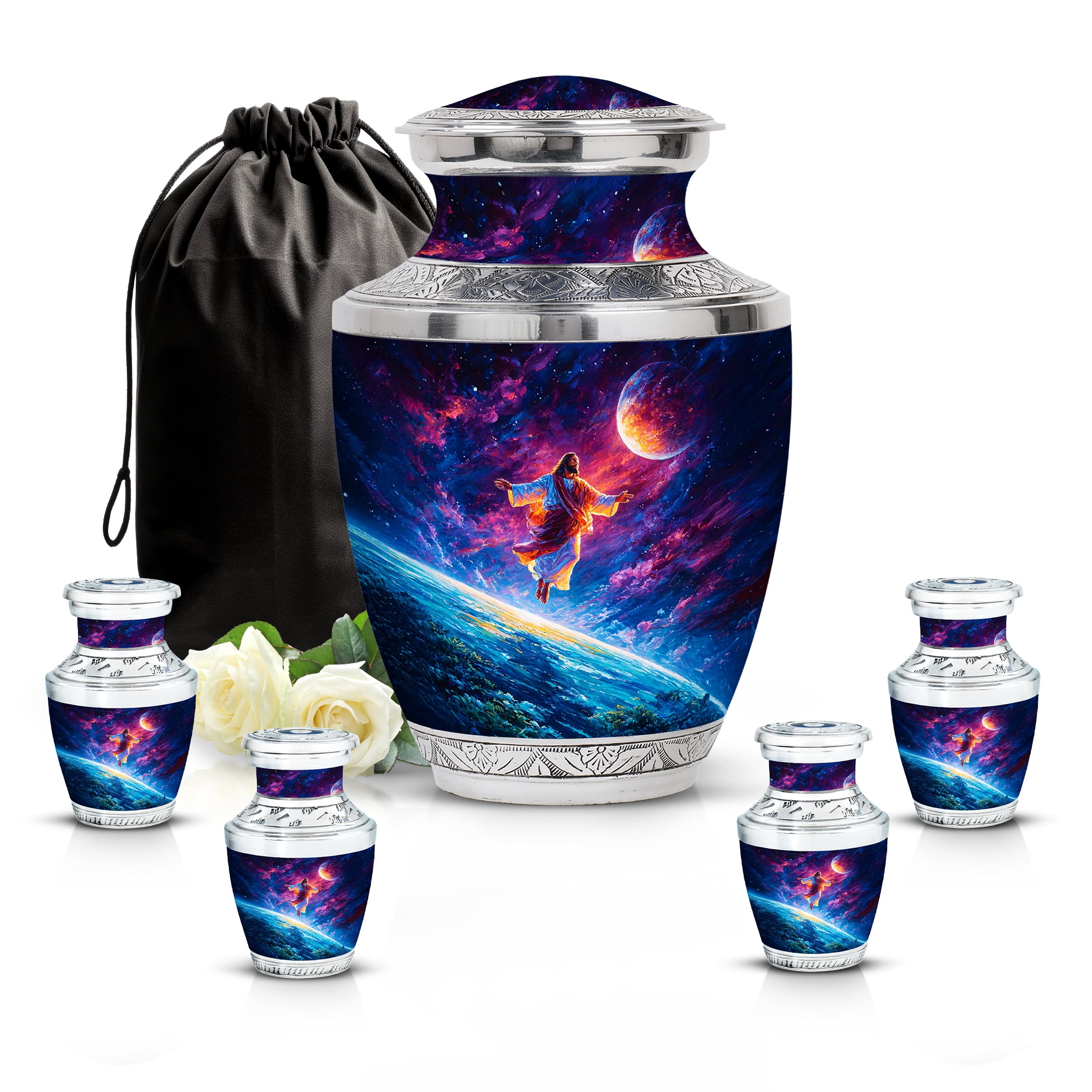 SABURIAL Jesus Urn - Unique Urns For Ashes - Funeral Urns For Mom & Dad ...