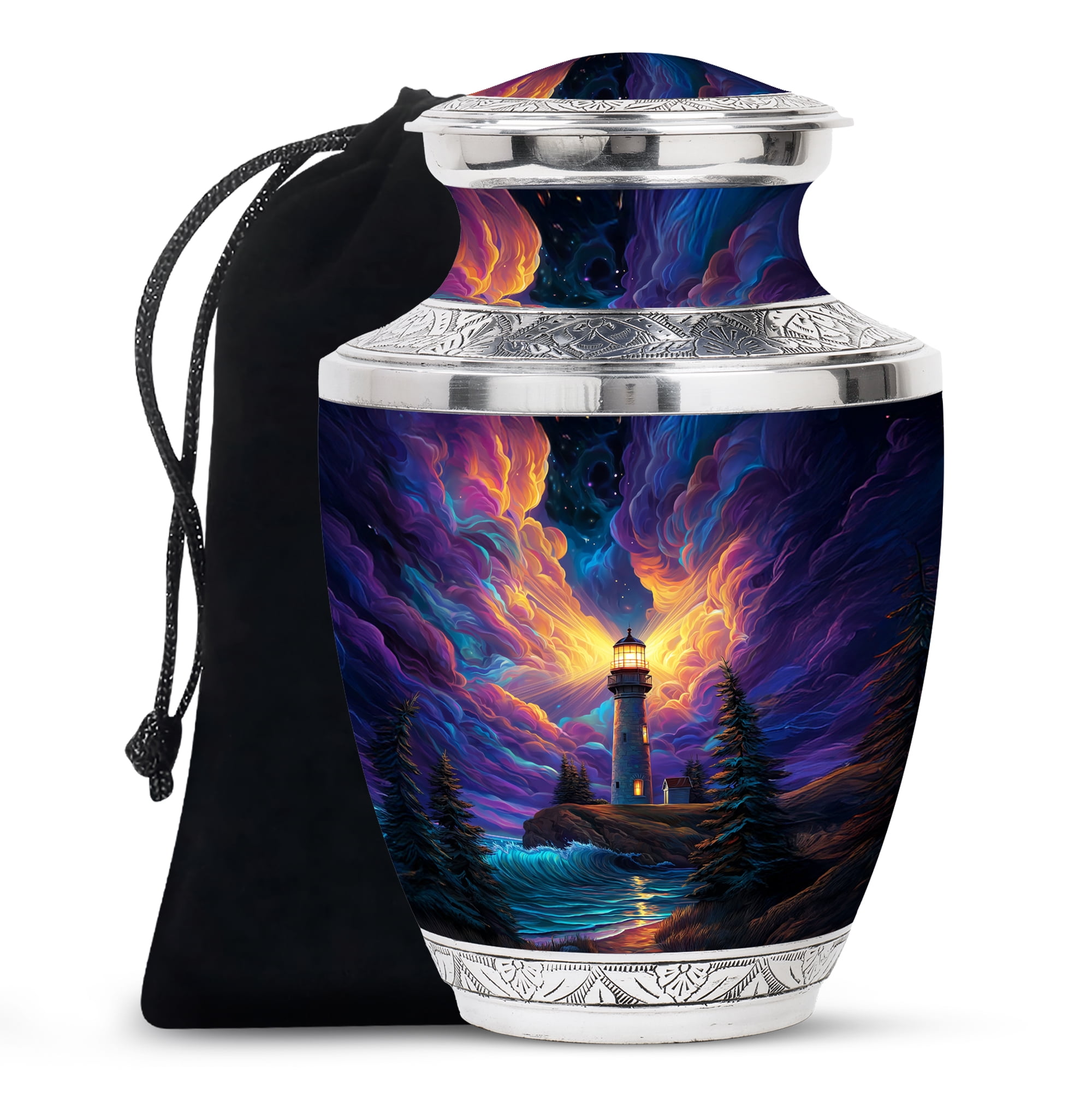 SABURIAL Lighthouse Urn - Adult Large Urn For Male & Female - 10 Inch ...