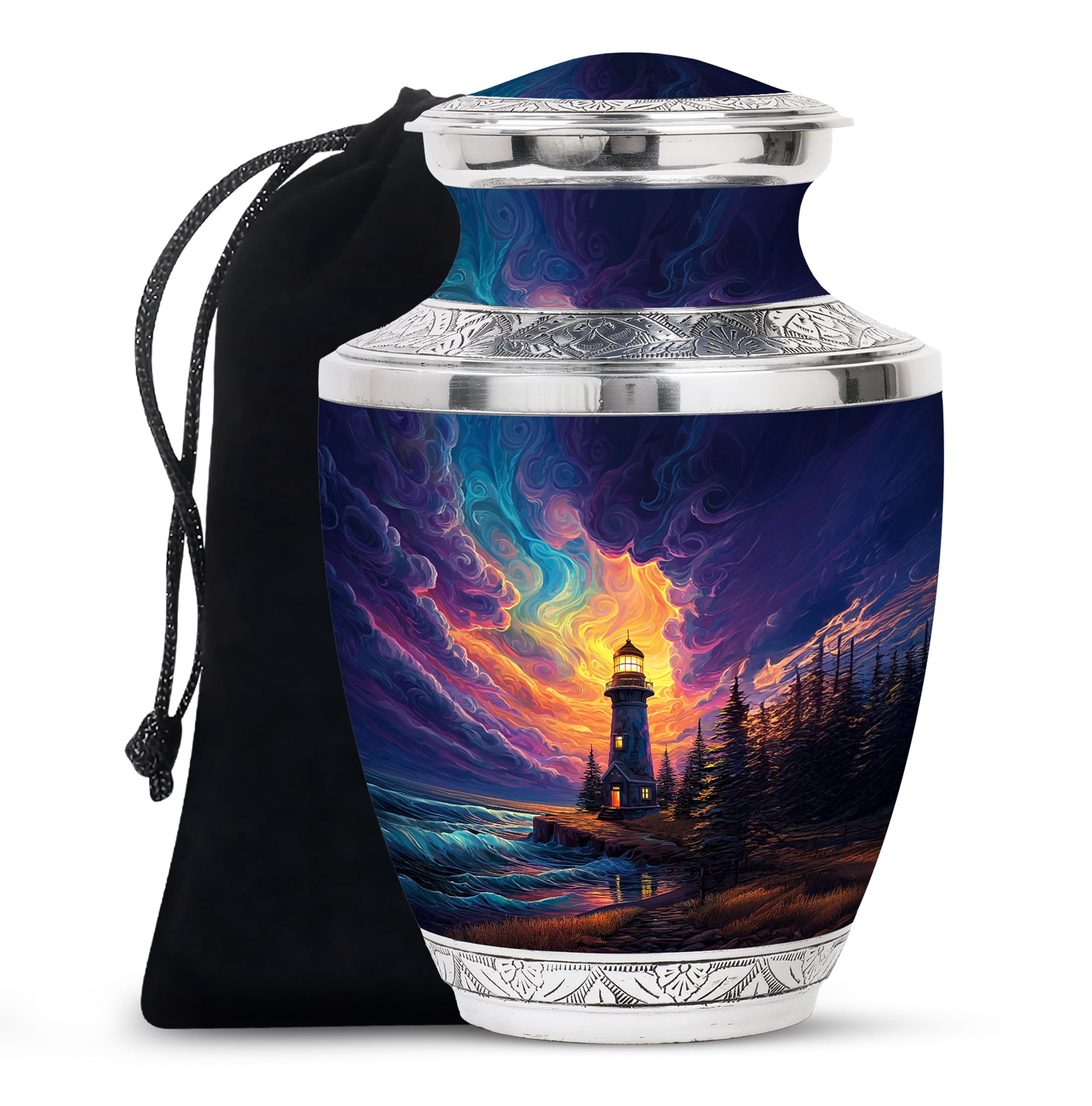 SABURIAL Lighthouse Urn - Memorial Urns For Human Ashes - 10 Inch ...