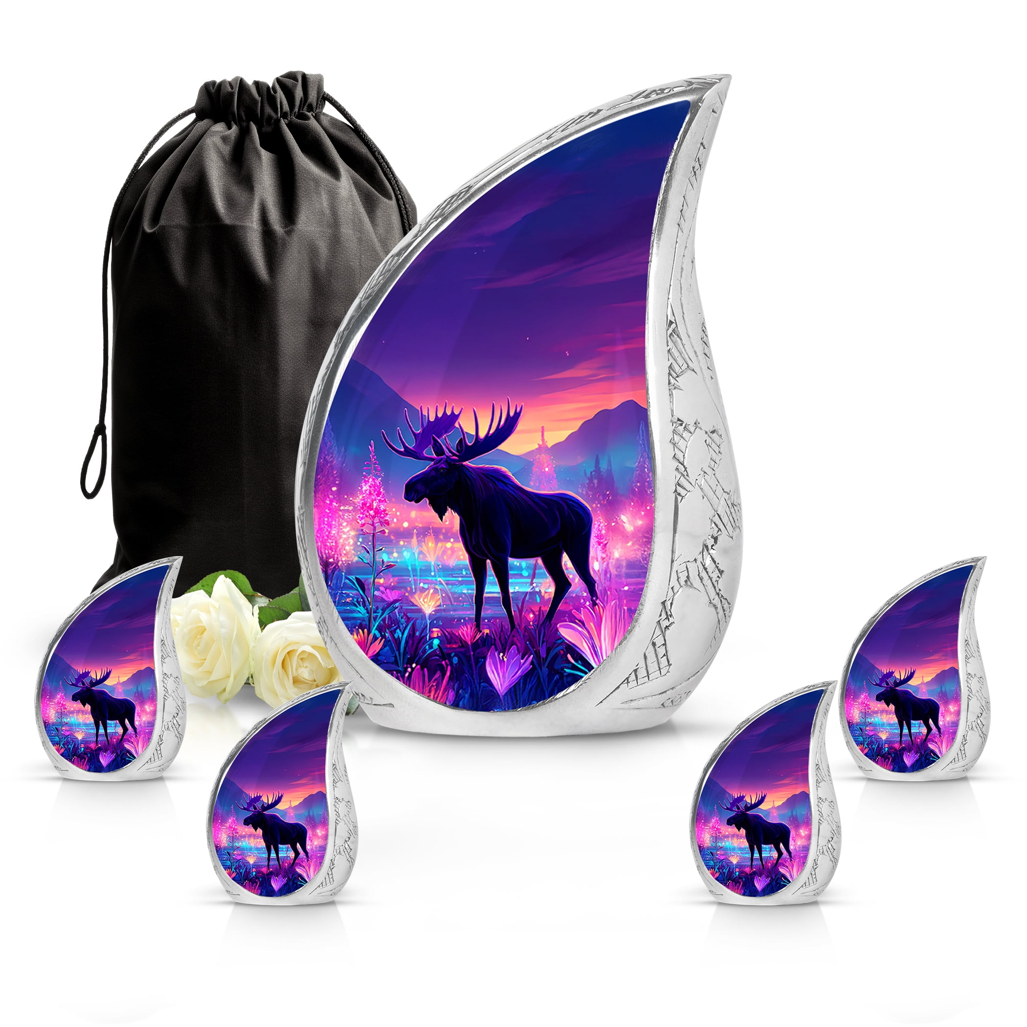 SABURIAL Moose Urn - Unique Adults Urn For Burial - Handcrafted Funeral ...