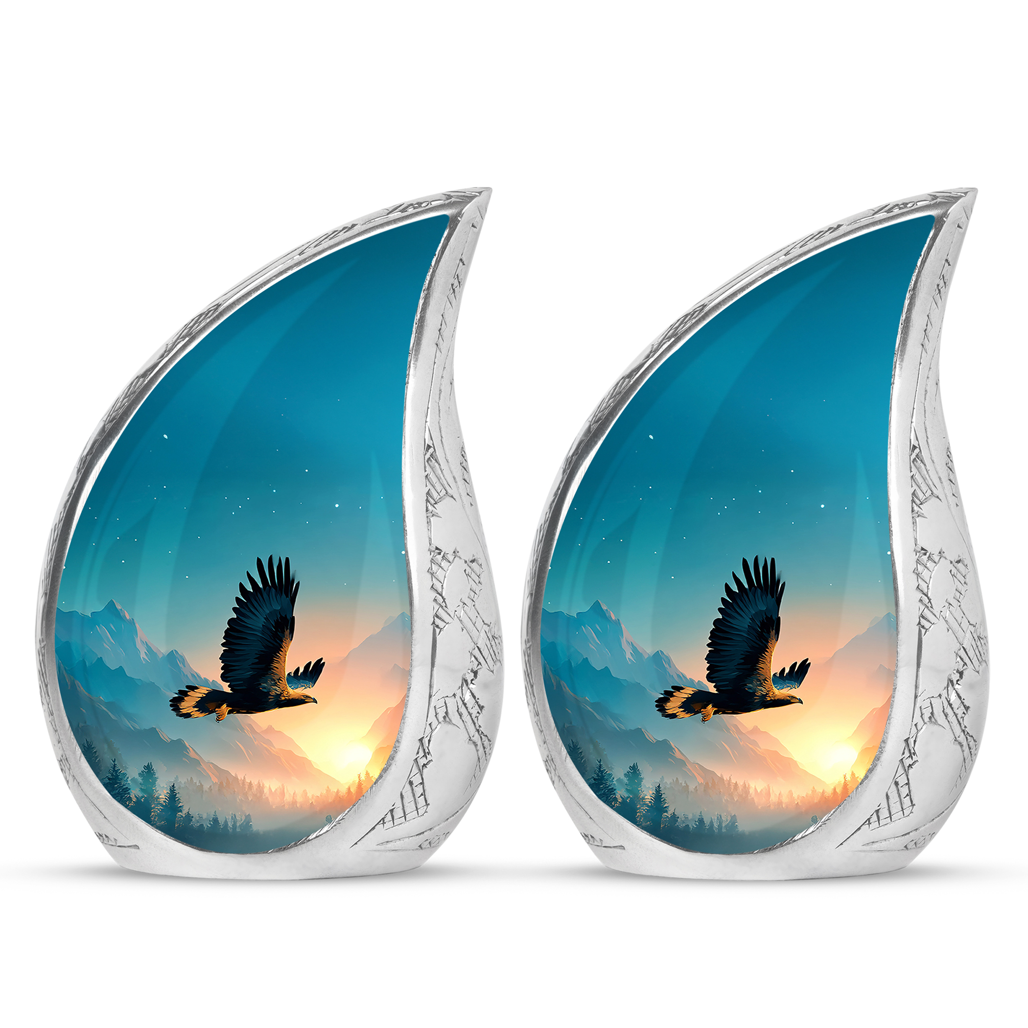 SABURIAL Mountain Urn - Small Cremation Urn For Men & Women Ash ...