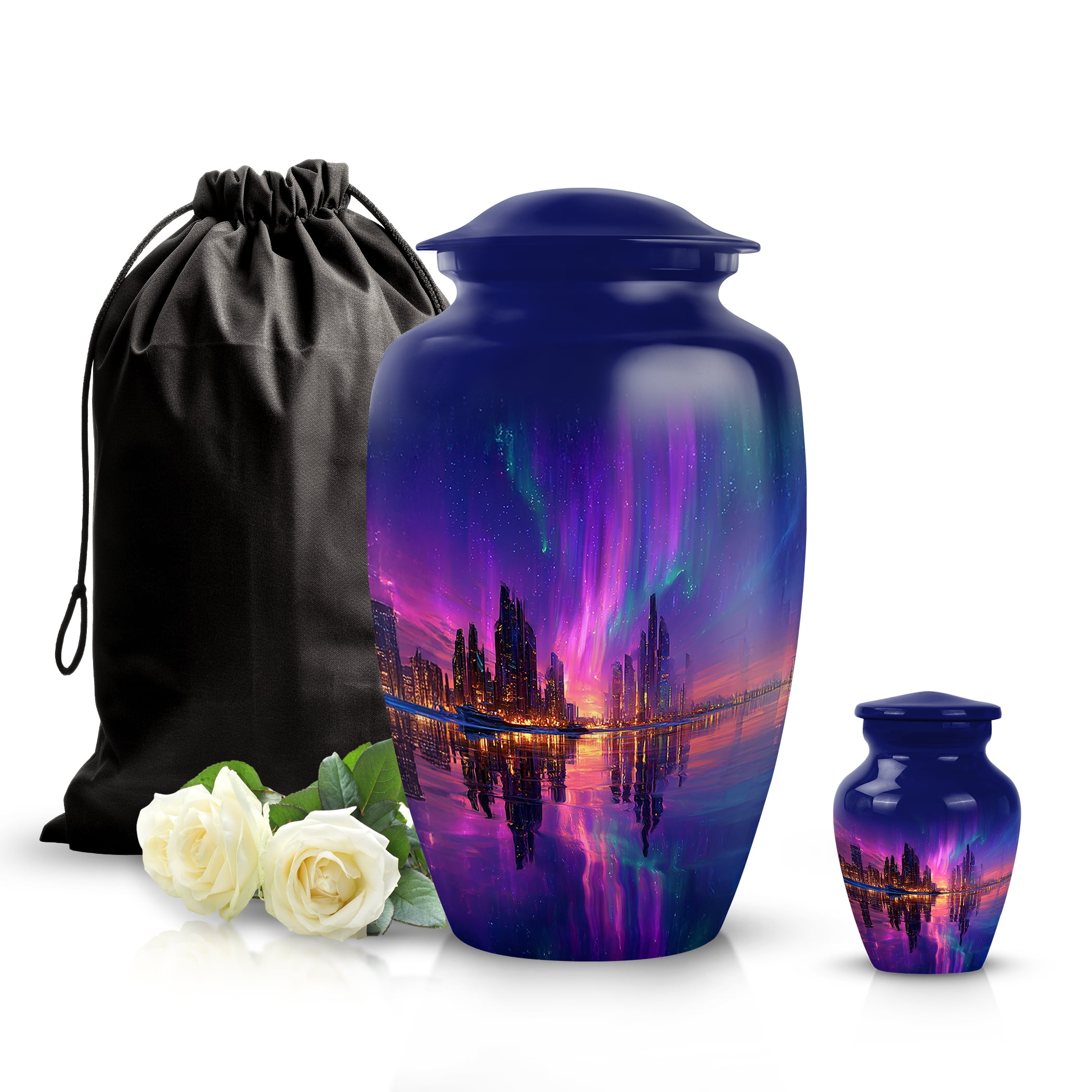 SABURIAL Northern Lights Urn - Cremation Urn For Dad Ashes - Keepsake ...