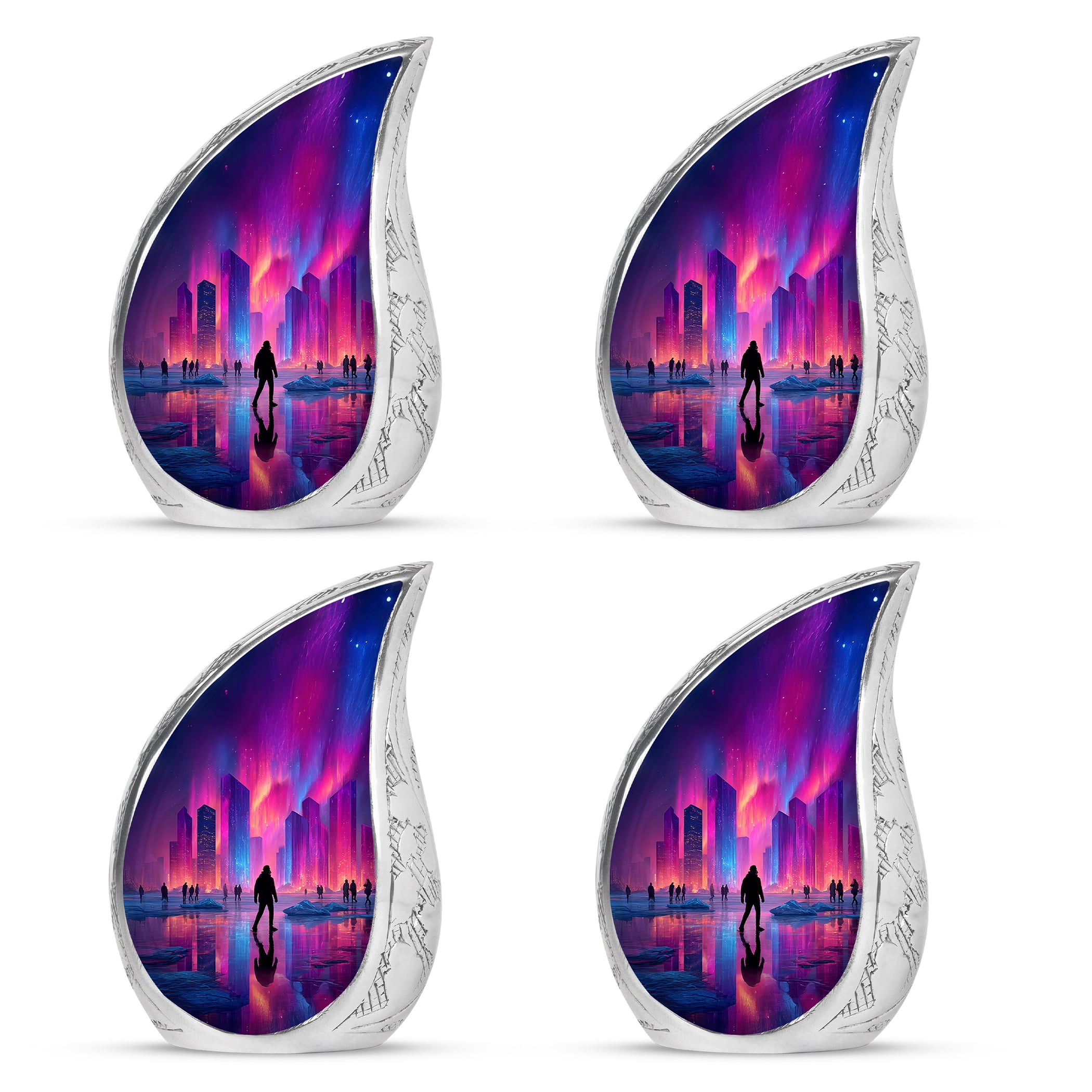 SABURIAL Northern Lights Urn - Unique Funeral Urn For Female Ashes ...
