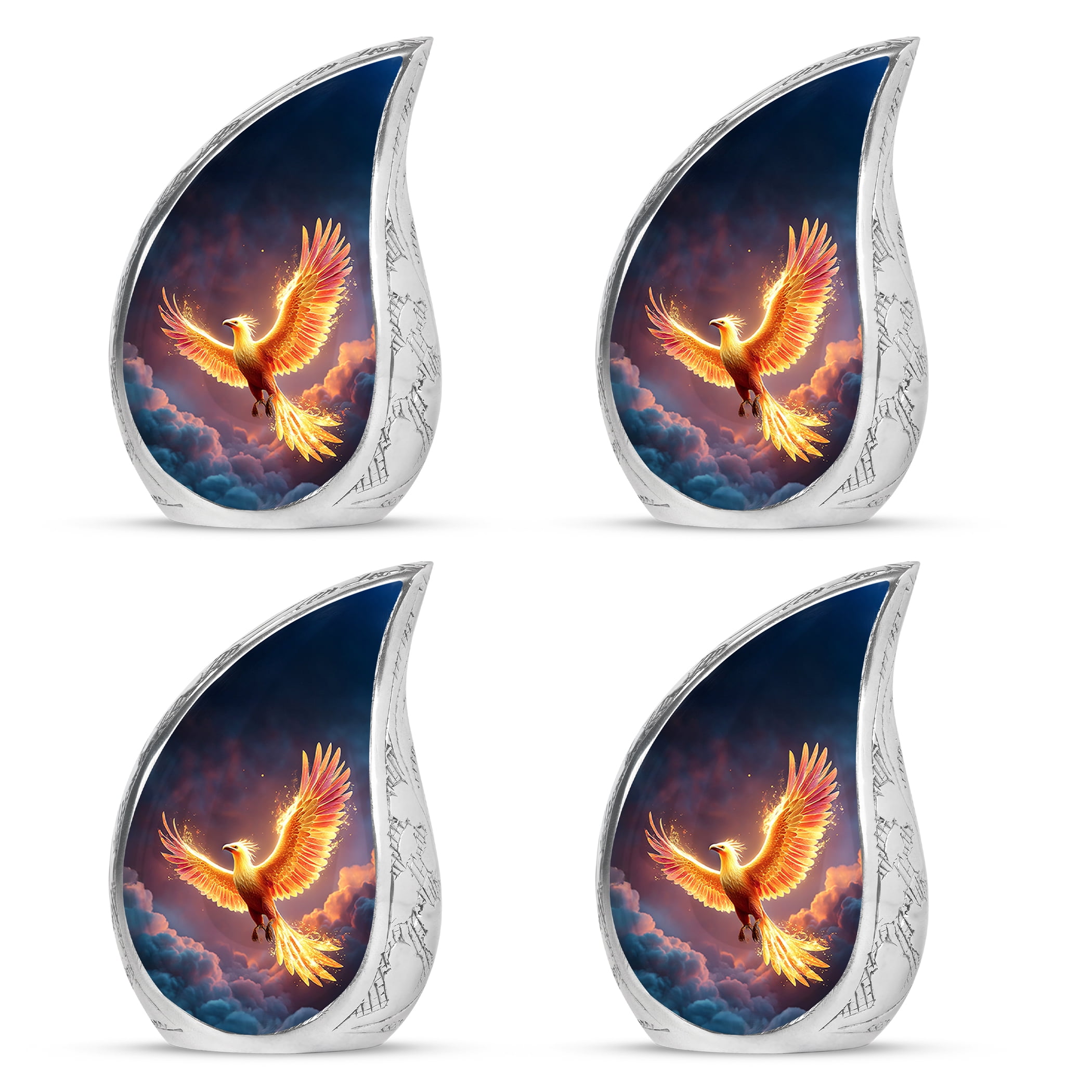 SABURIAL Phoenix Urn - Lovely Miniature Urn for Human Ashes - Beautiful ...
