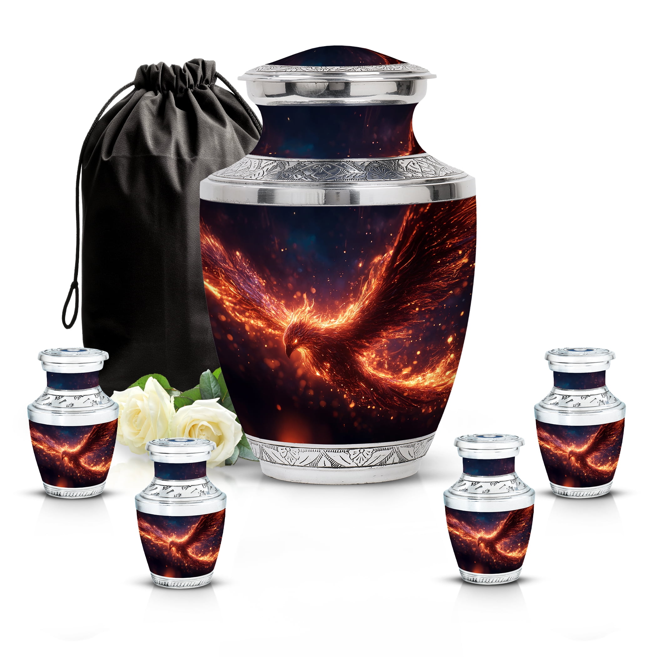 SABURIAL Phoenix Urn - Unique Handcrafted Burial Urns for Human Ashes ...