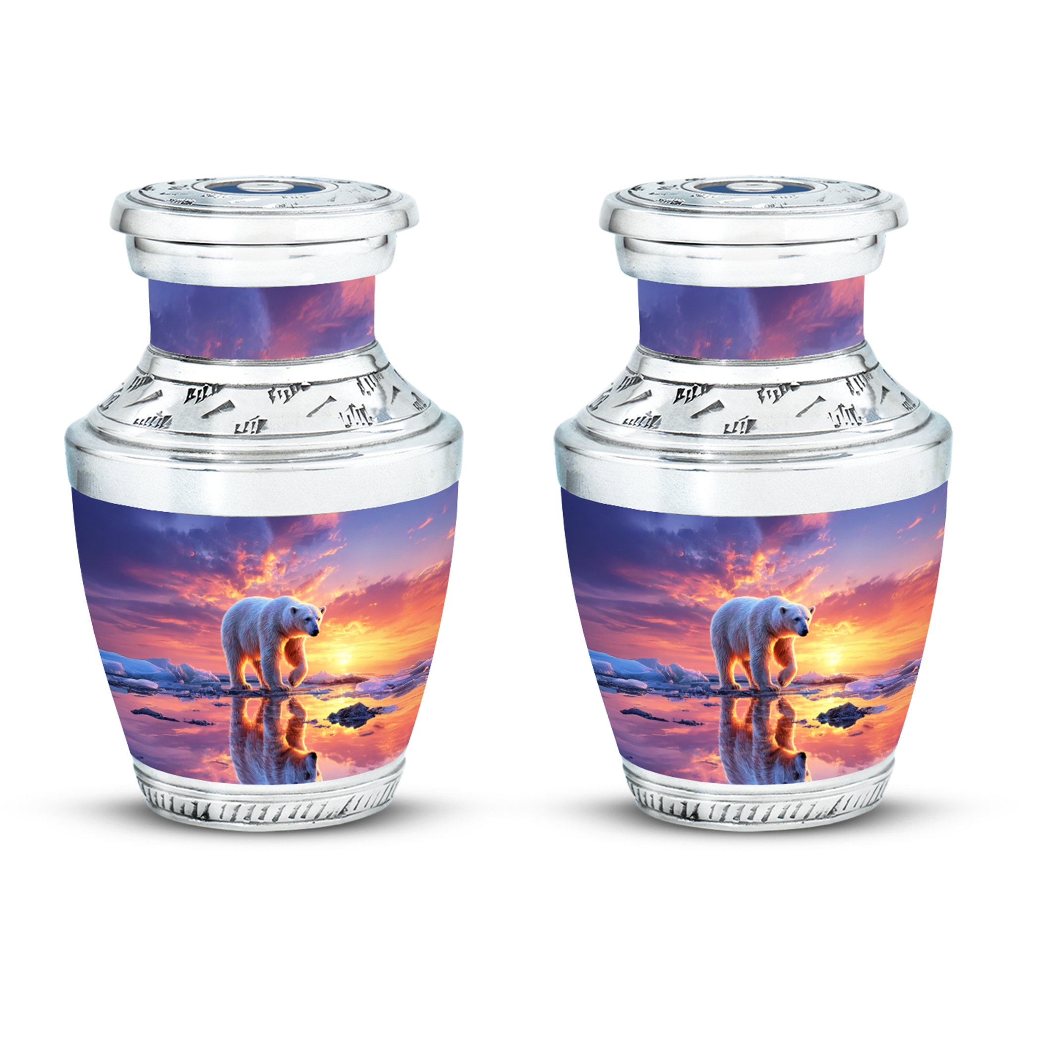 SABURIAL Polar Bear Urn - Burial Cremation Urn for Men & Women Ash ...