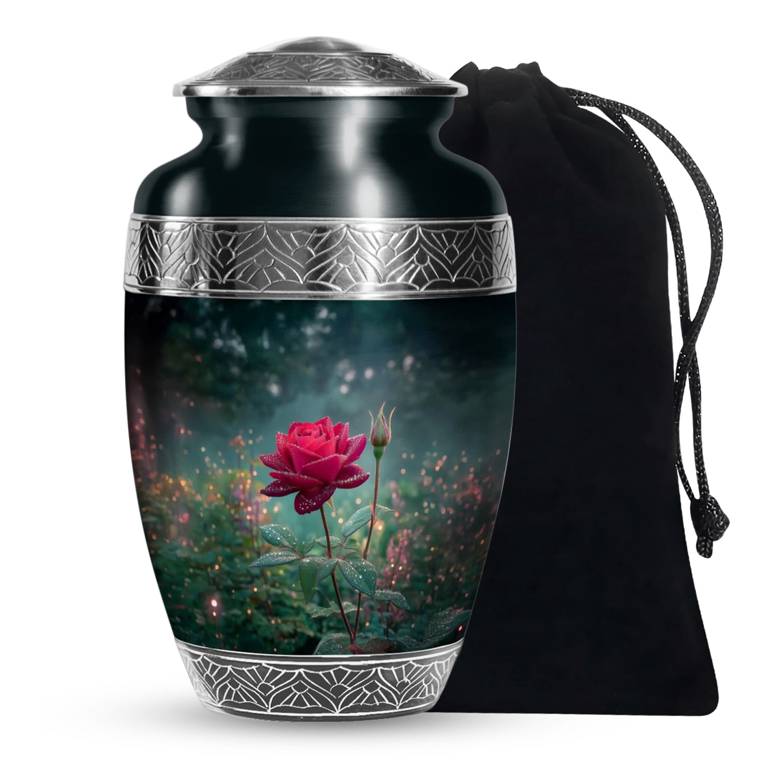 SABURIAL Rose Urn - Decorative Burial Urns For Human Ashes Adult Female ...
