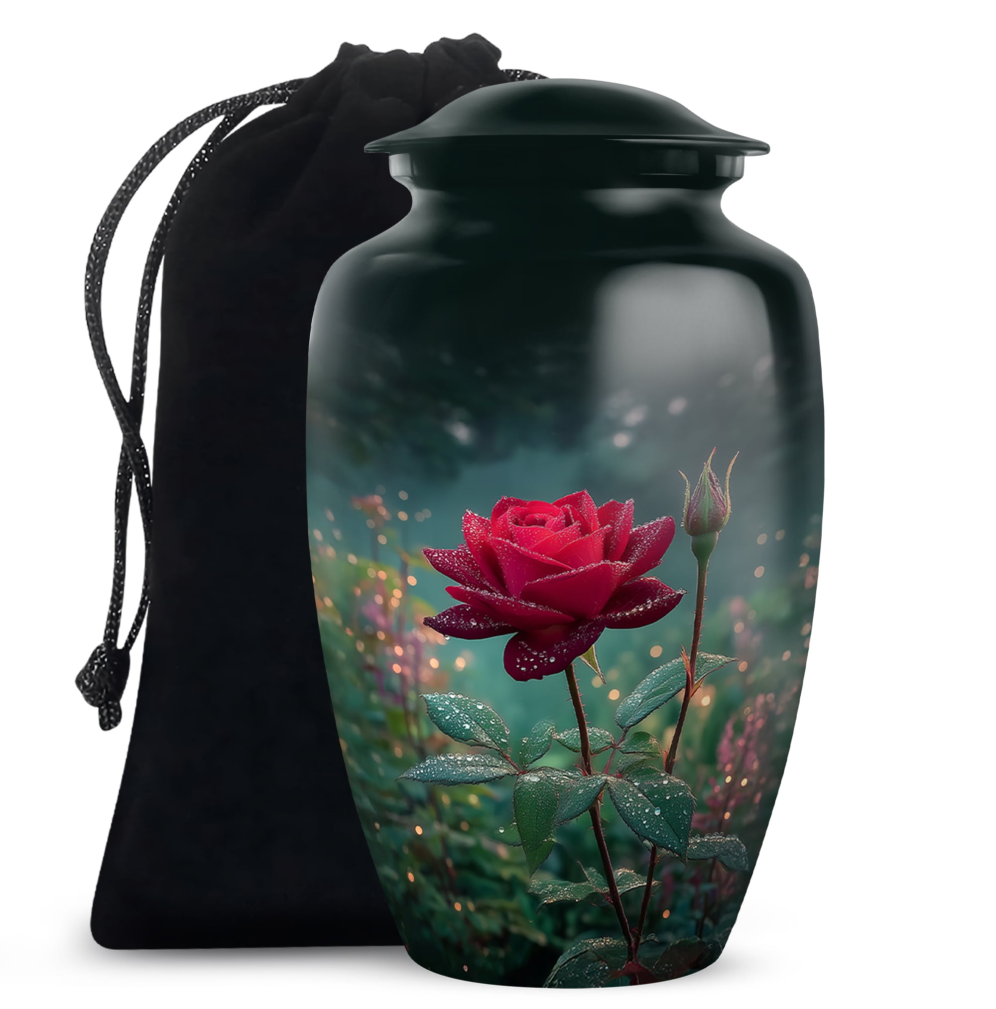 SABURIAL Rose Urn - Large Cremation Urn for Adult Female Ashes - Unique ...