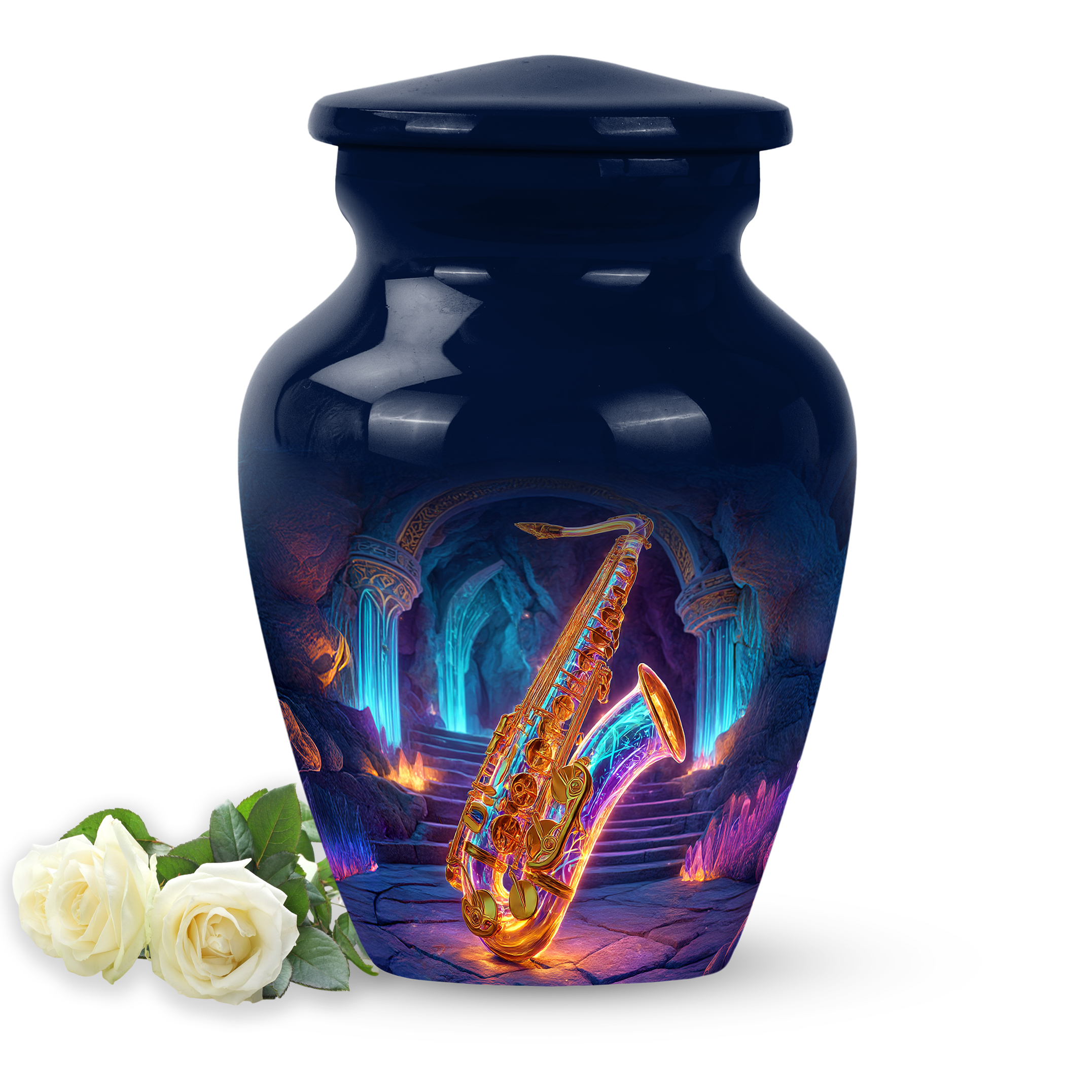 SABURIAL Saxophone Urn - Beautiful Keepsake Urn For Ash Adult Male ...