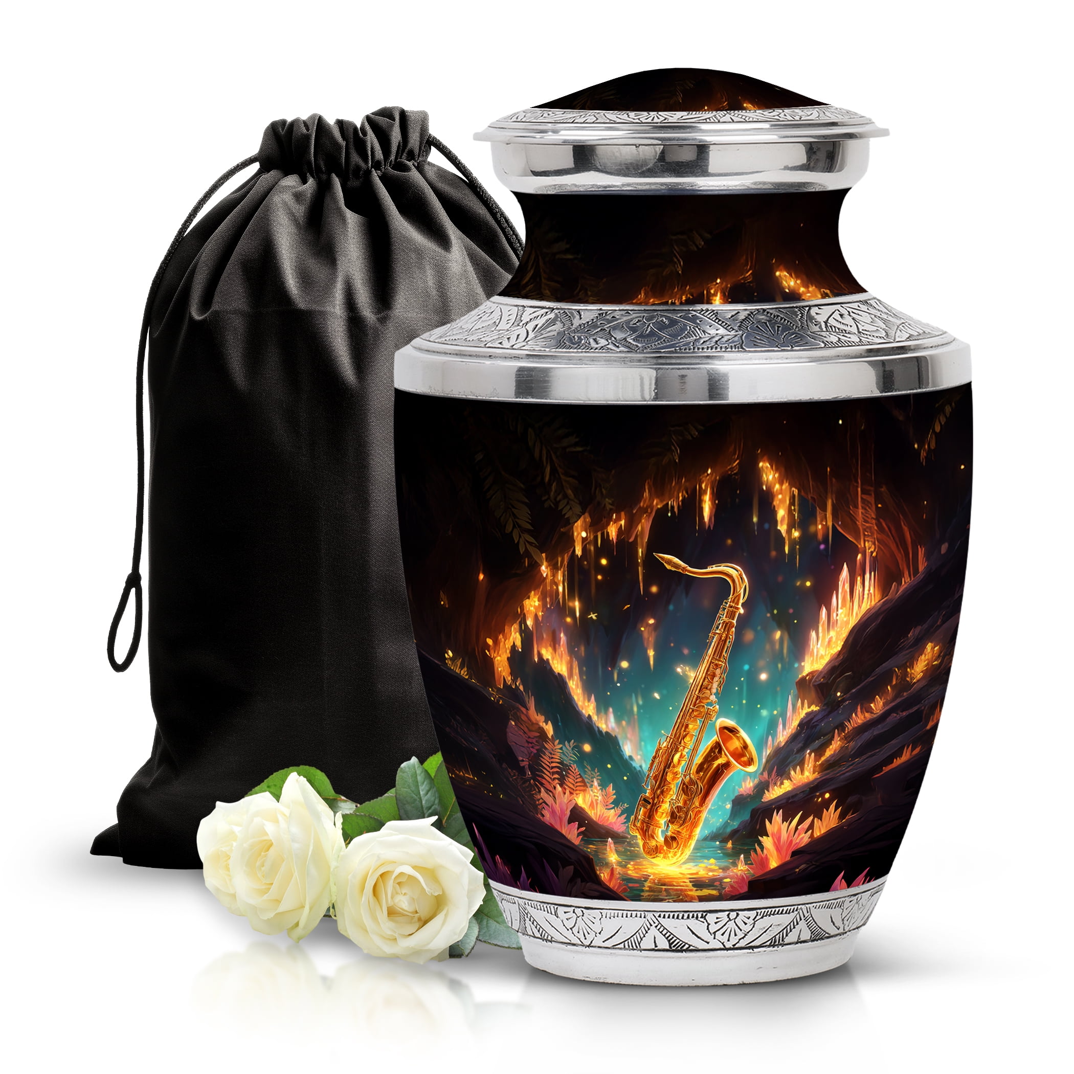 SABURIAL Saxophone Urn - Cremation Urns For Burial - 10 Inch - Large ...