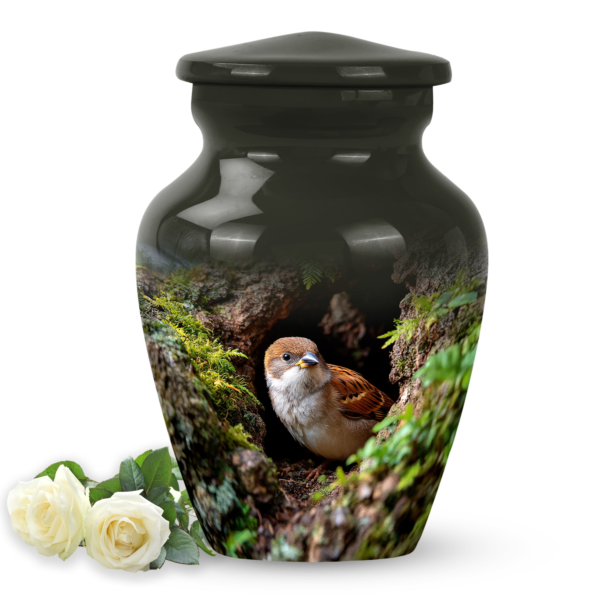 SABURIAL Sparrow Urn - Small Handcrafted Urn For Ash - Memorial Mini ...