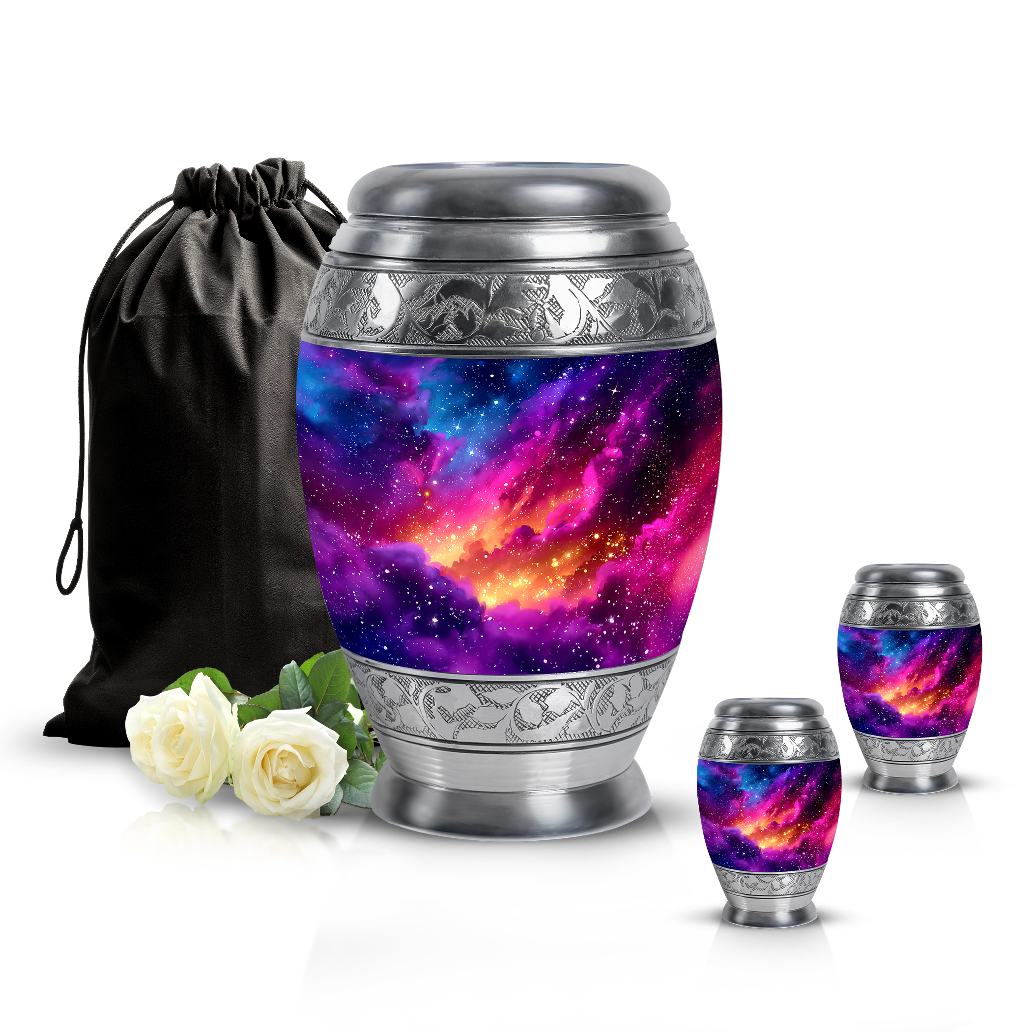 SABURIAL Star Galaxy Urn - Funeral Keepsakes For Ashes - Combo - 10 ...