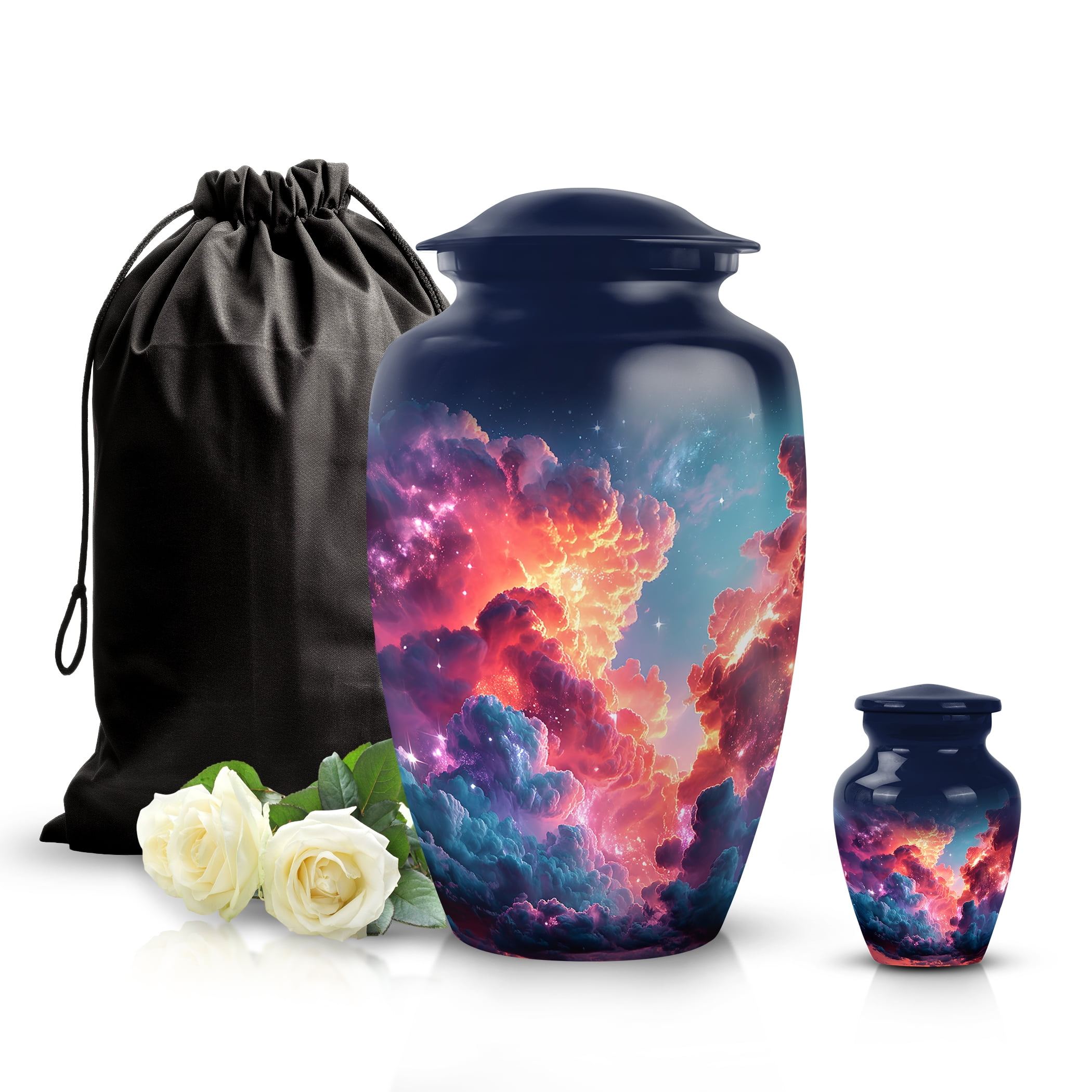 SABURIAL Star Galaxy Urn - Lovely Mini Urn For Female Ash - Decorative ...